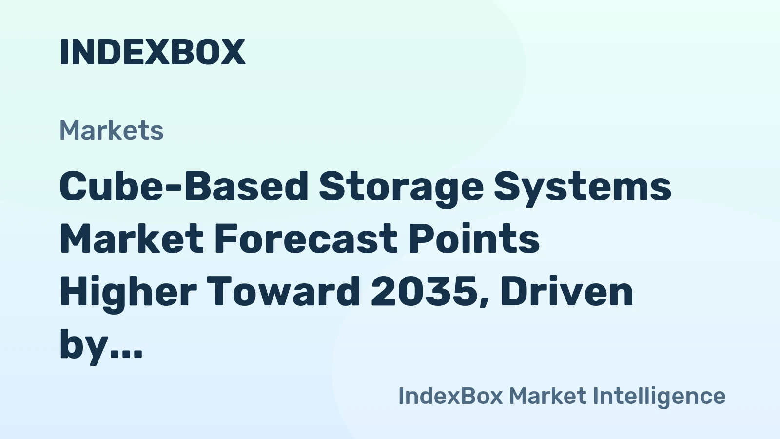 Cube-Based Storage Systems Market Forecast Points Higher Toward 2035, Driven by E-Commerce Automation Demands