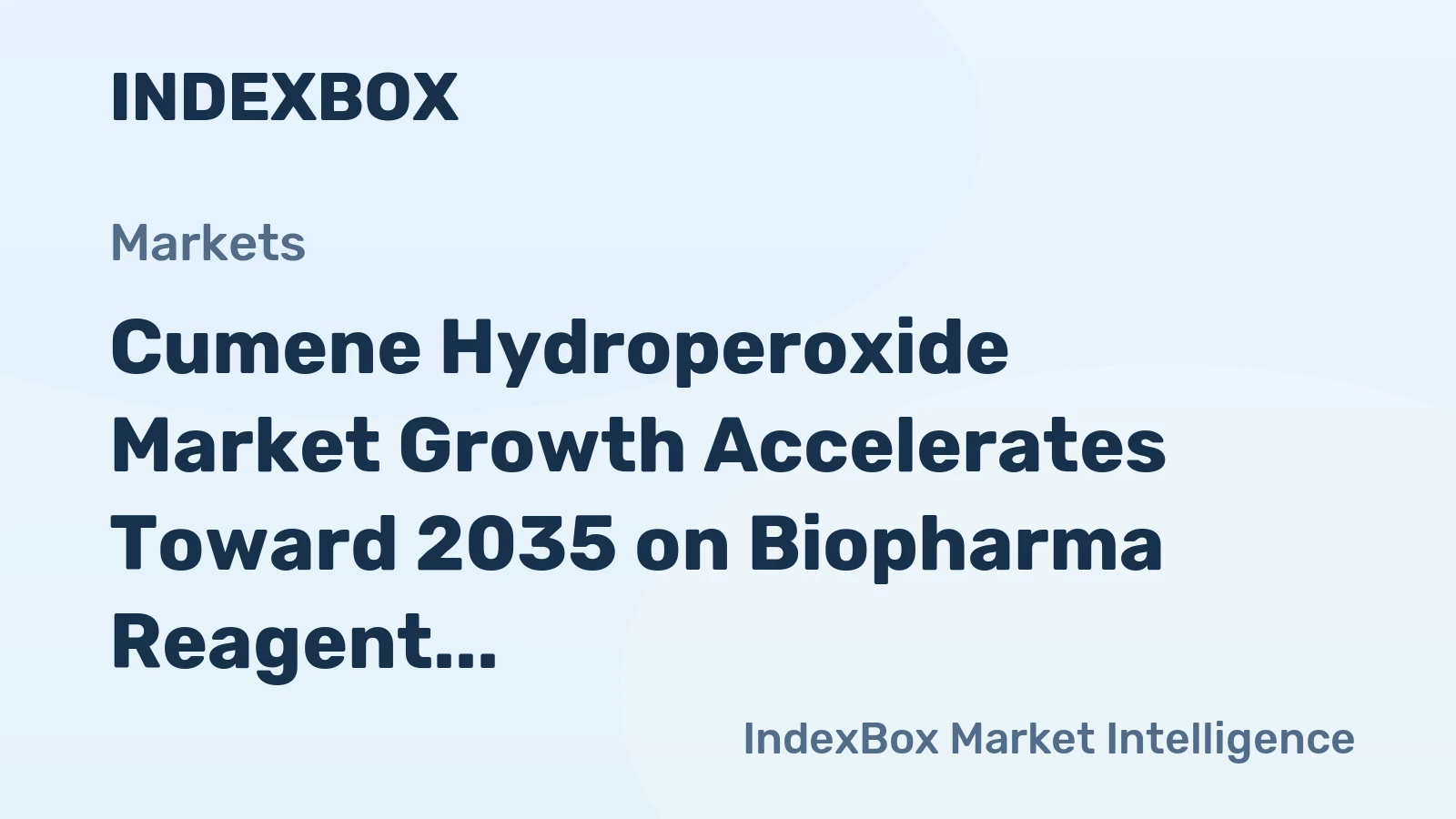 Cumene Hydroperoxide Market Growth Accelerates Toward 2035 on Biopharma Reagent Demand