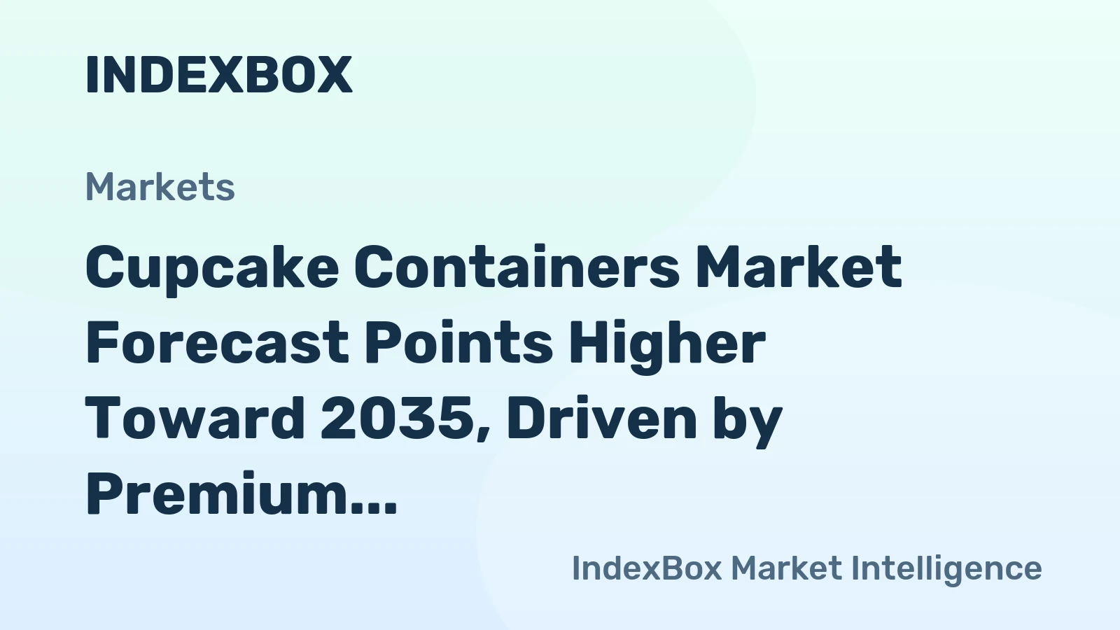 Cupcake Containers Market Forecast Points Higher Toward 2035, Driven by Premium Bakery Packaging Demand