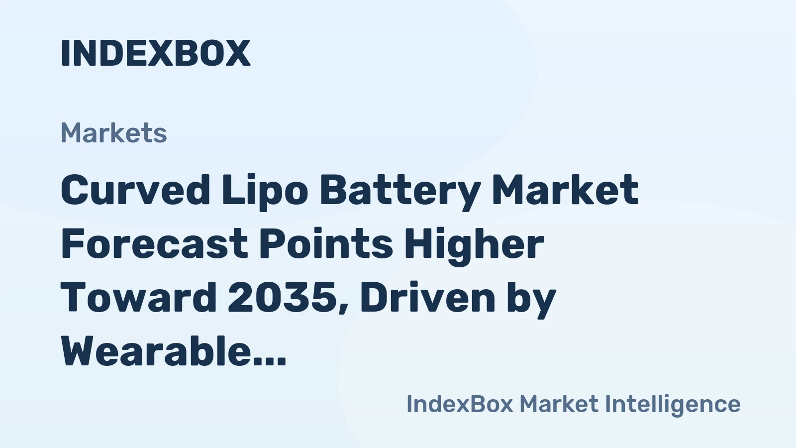 Curved Lipo Battery Market Forecast Points Higher Toward 2035, Driven by Wearable Electronics Boom