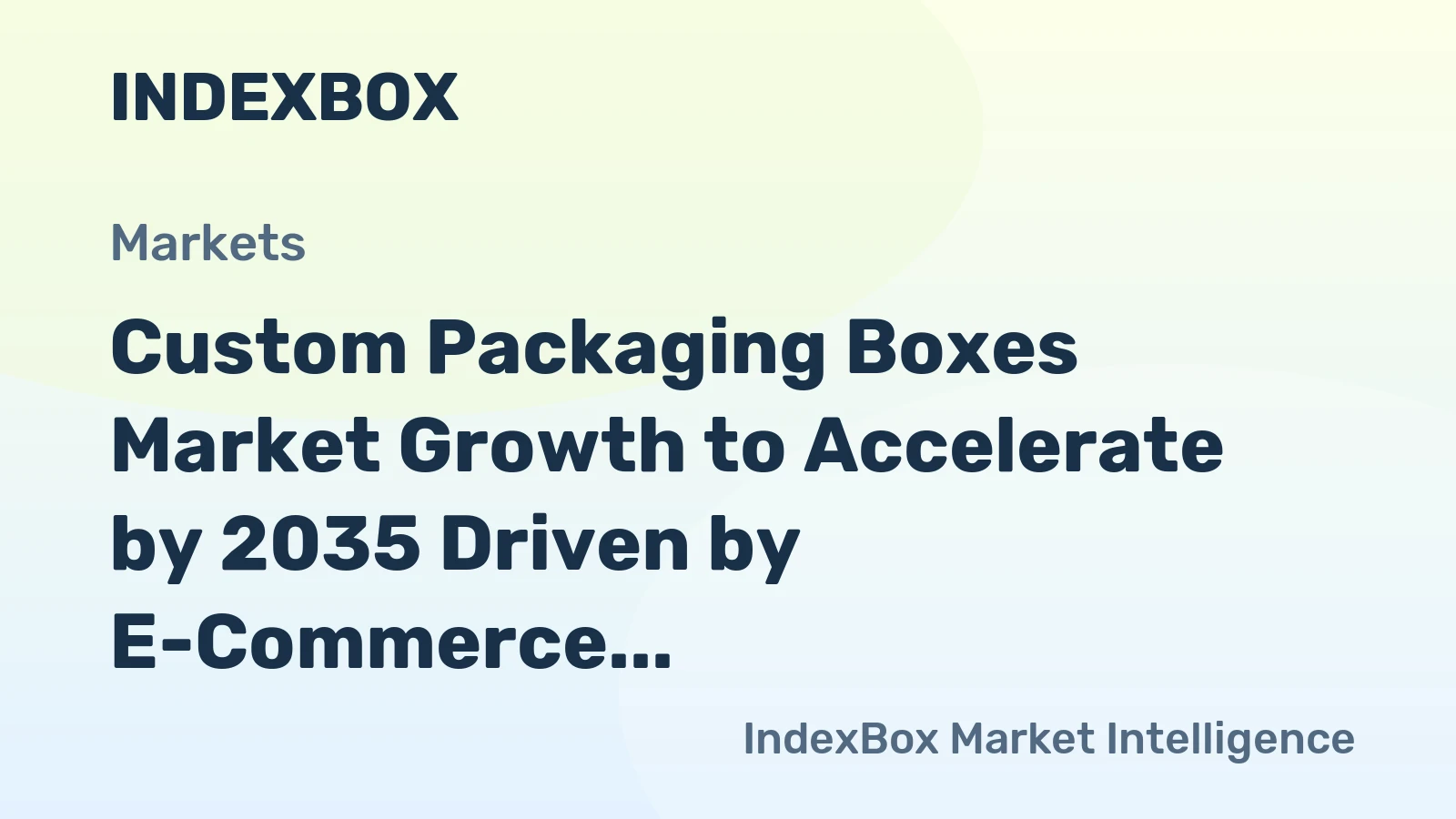 Custom Packaging Boxes Market Growth to Accelerate by 2035 Driven by E-Commerce and Sustainability Mandates