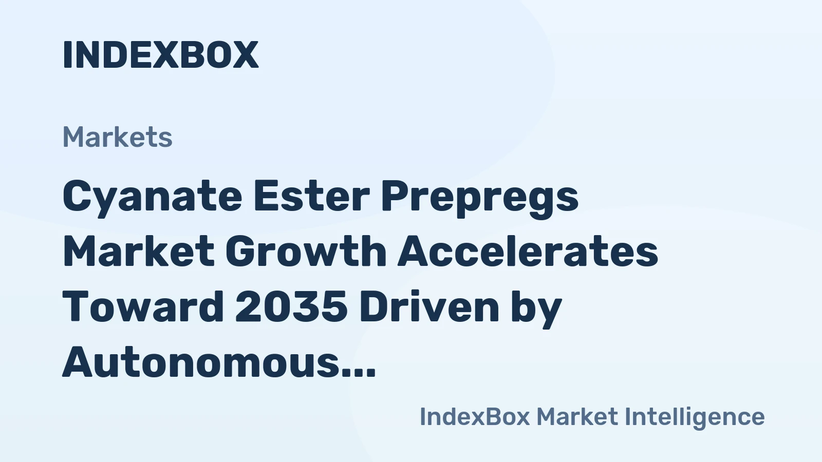 Cyanate Ester Prepregs Market Growth Accelerates Toward 2035 Driven by Autonomous Vehicle Radar and High-Frequency Electronics Demand