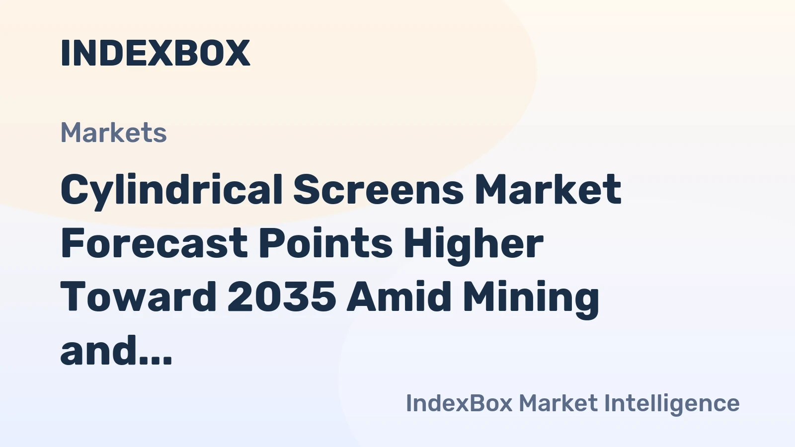 Cylindrical Screens Market Forecast Points Higher Toward 2035 Amid Mining and Waste Recycling Expansion