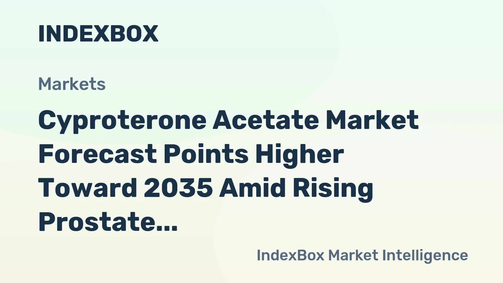Cyproterone Acetate Market Forecast Points Higher Toward 2035 Amid Rising Prostate Cancer Incidence