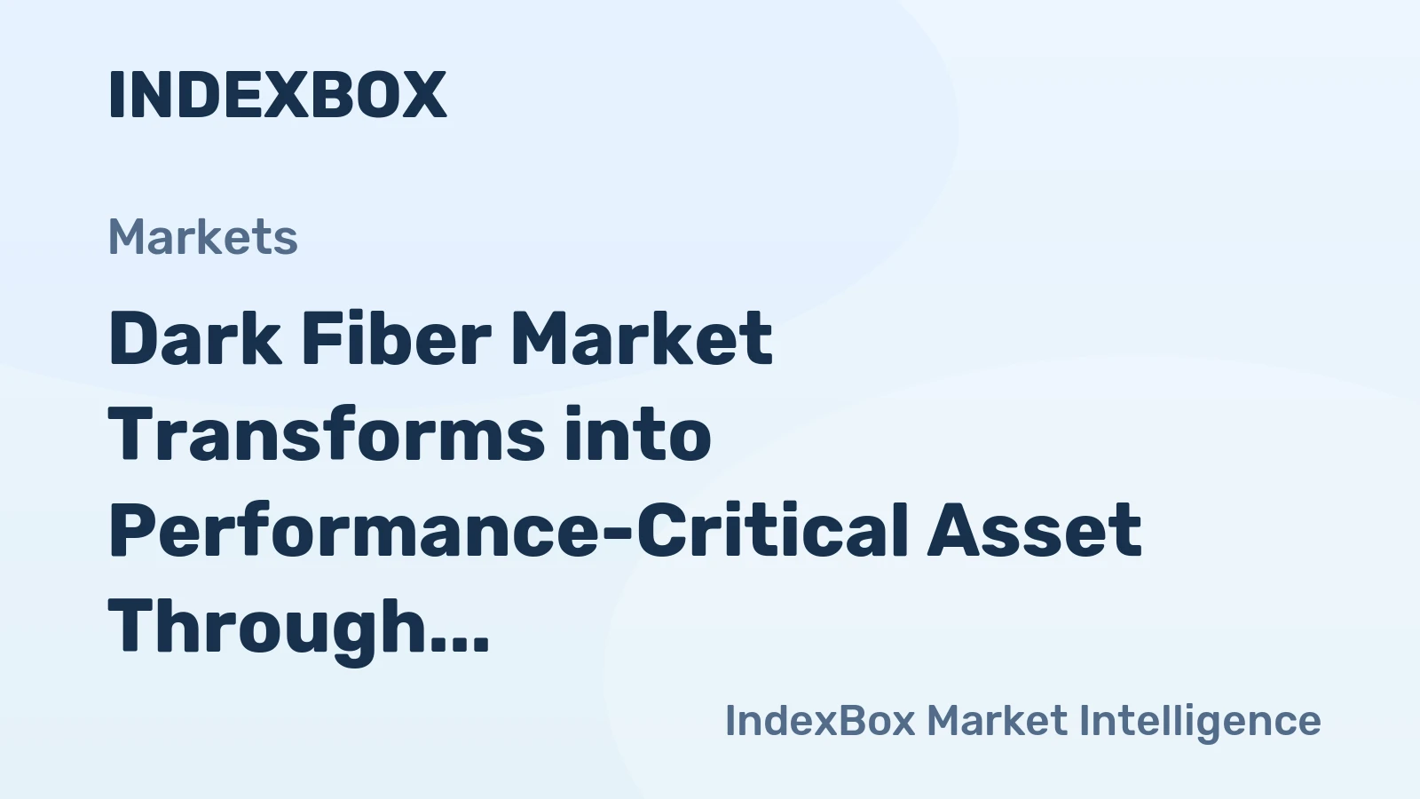 Dark Fiber Market Transforms into Performance-Critical Asset Through 2035, Driven by AI and Hyperscale Data Center Demand