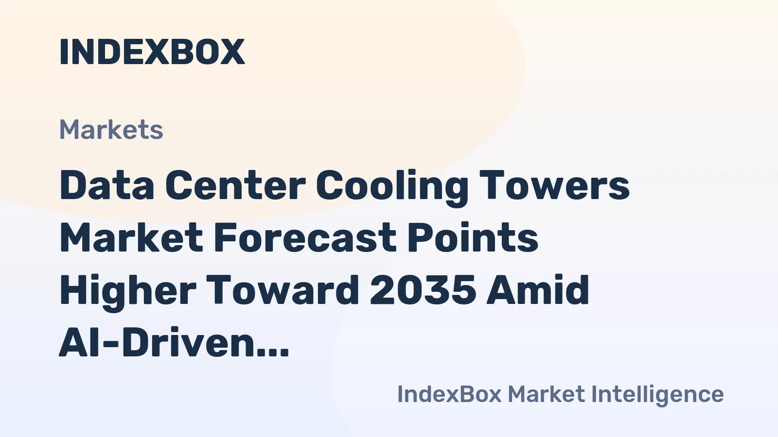 Data Center Cooling Towers Market Forecast Points Higher Toward 2035 Amid AI-Driven Thermal Demands