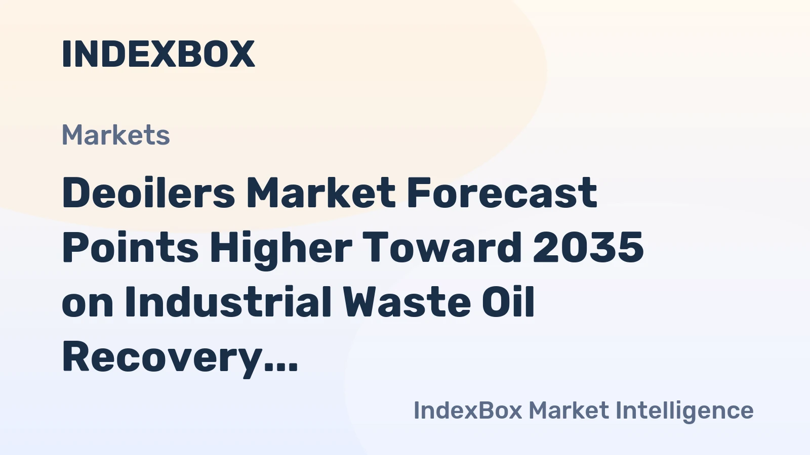 Deoilers Market Forecast Points Higher Toward 2035 on Industrial Waste Oil Recovery Mandates