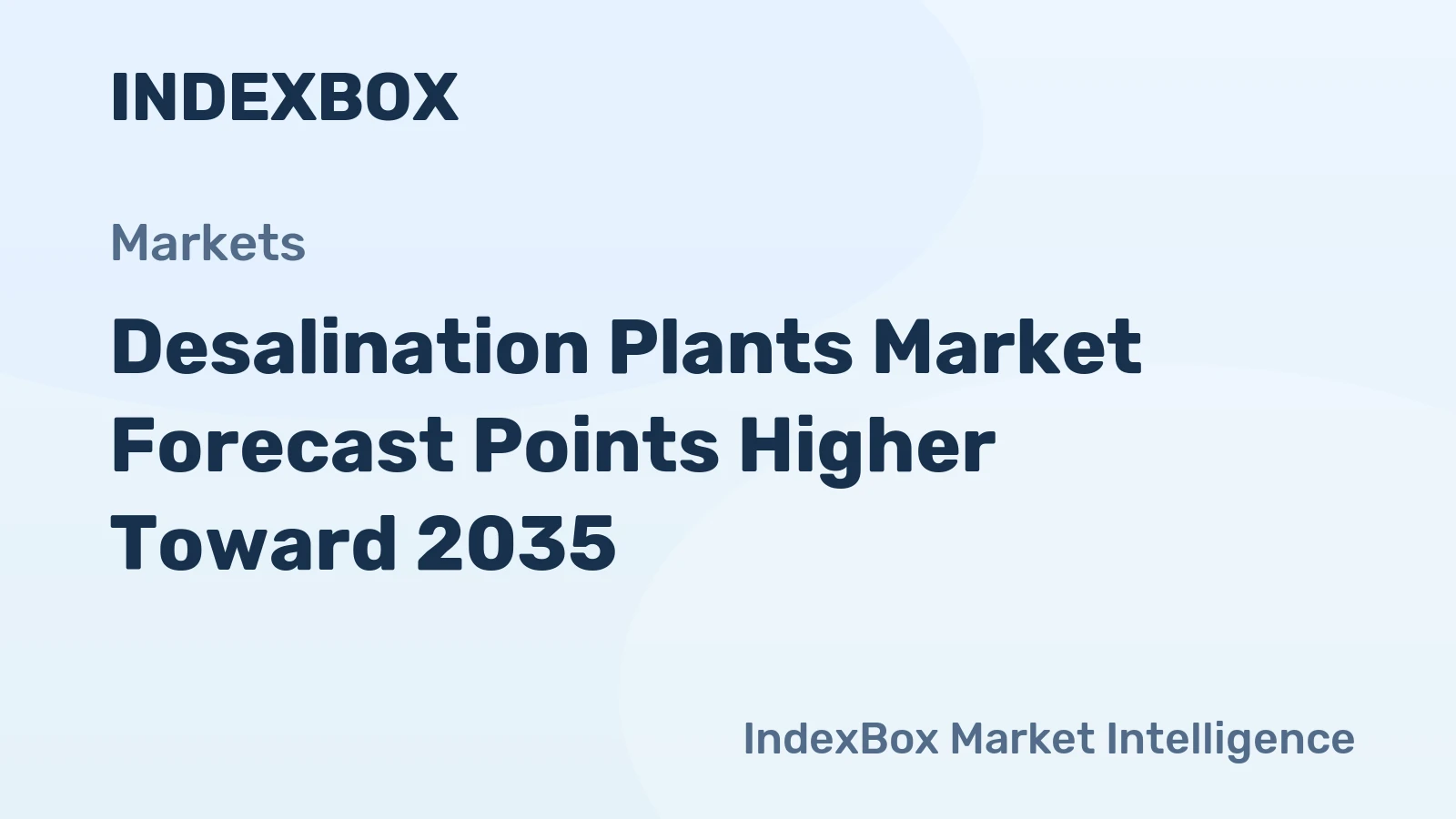 Desalination Plants Market Forecast Points Higher Toward 2035, Driven by Global Water Scarcity and Industrial Demand