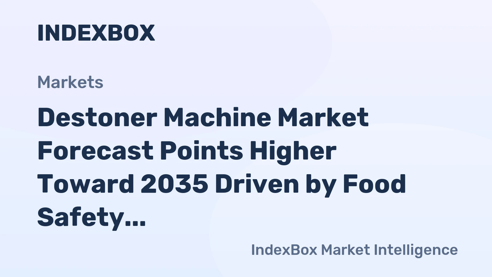 Destoner Machine Market Forecast Points Higher Toward 2035 Driven by Food Safety Mandates and Automation Demand