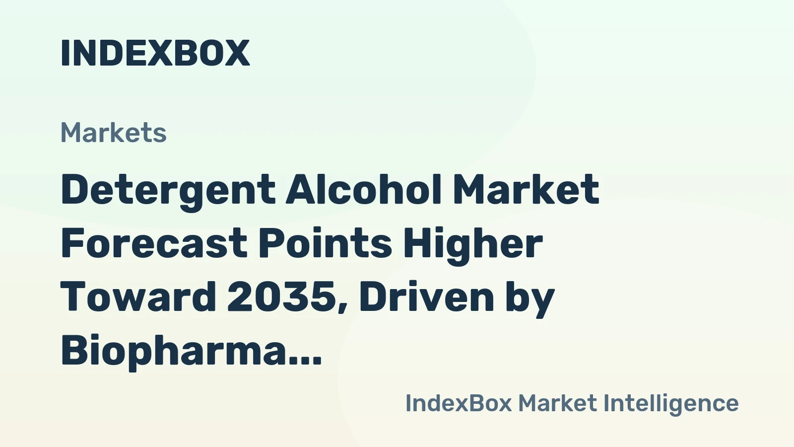 Detergent Alcohol Market Forecast Points Higher Toward 2035, Driven by Biopharma Cleaning Validation Demands