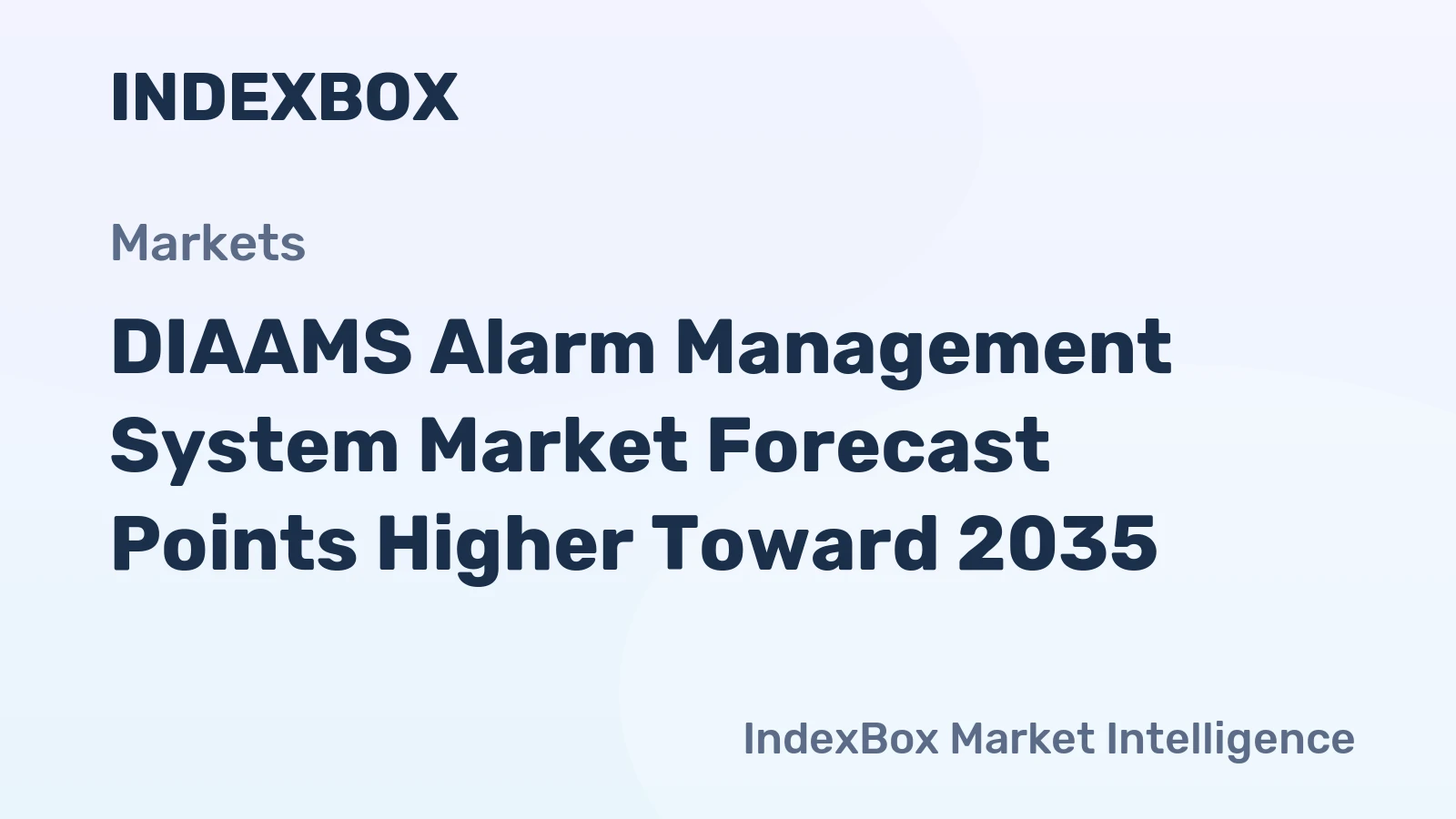 DIAAMS Alarm Management System Market Forecast Points Higher Toward 2035, Driven by Safety Compliance and Iiot Convergence