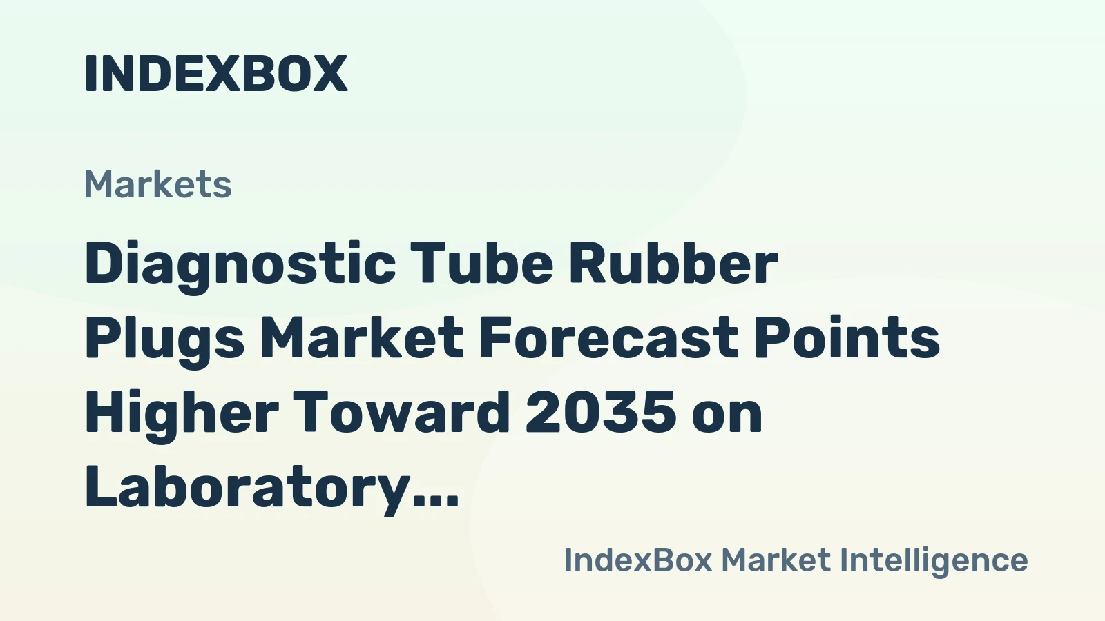 Diagnostic Tube Rubber Plugs Market Forecast Points Higher Toward 2035 on Laboratory Automation Expansion
