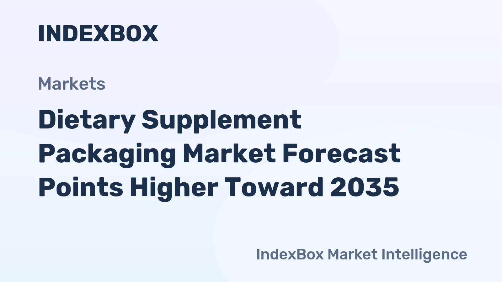 Dietary Supplement Packaging Market Forecast Points Higher Toward 2035, Driven by E-Commerce and Premiumization Trends