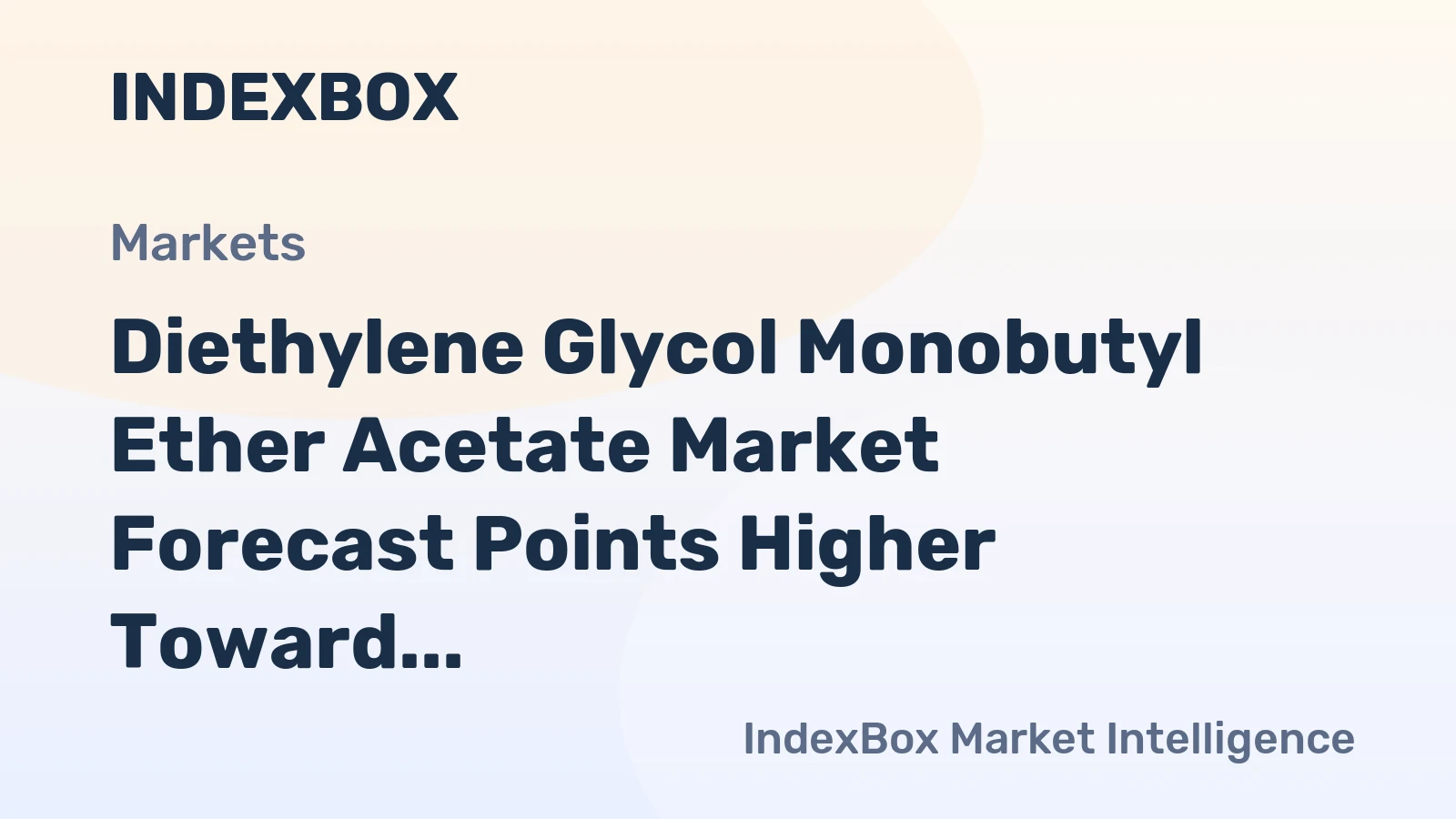 Diethylene Glycol Monobutyl Ether Acetate Market Forecast Points Higher Toward 2035 on Coatings Demand