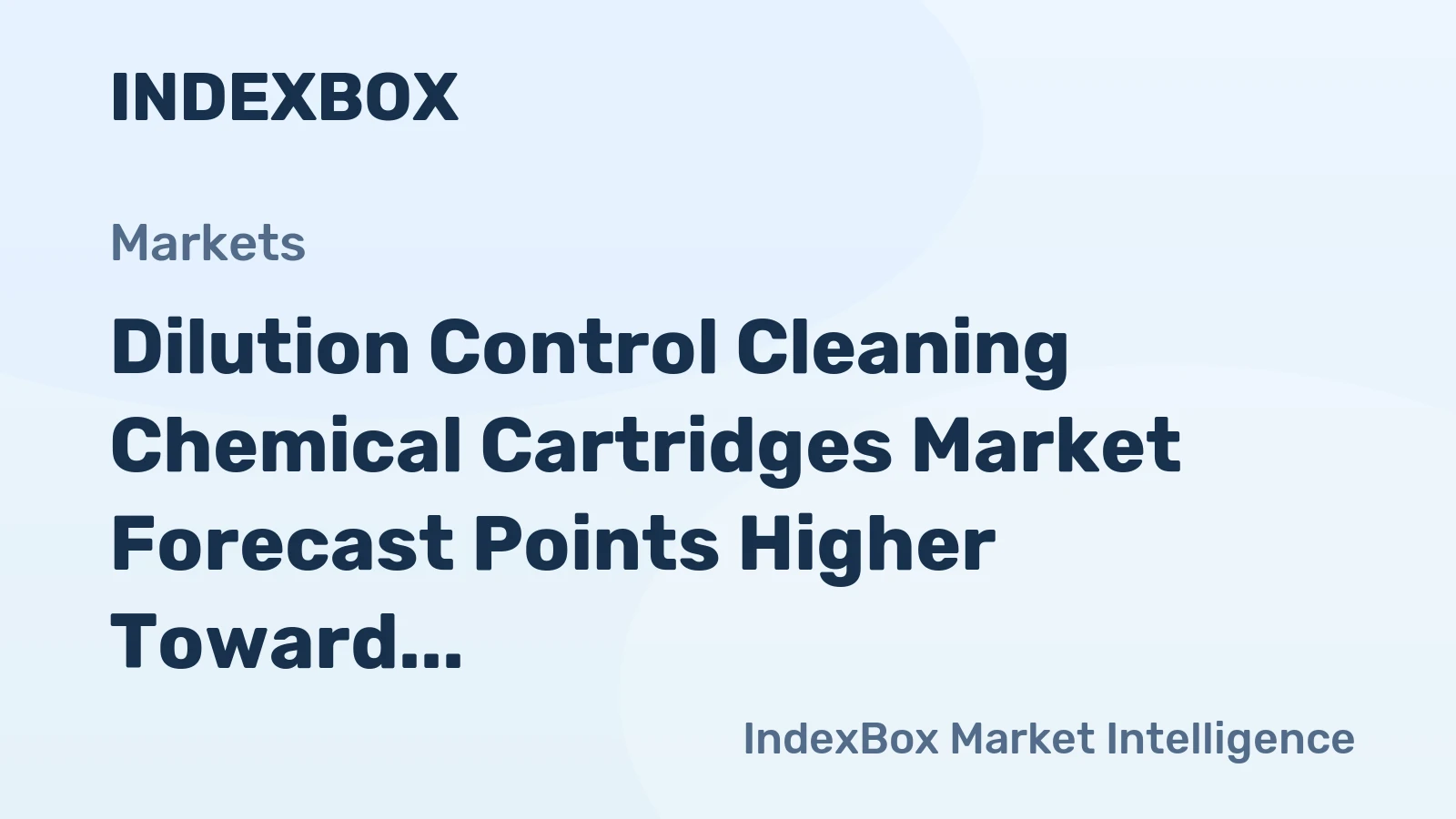 Dilution Control Cleaning Chemical Cartridges Market Forecast Points Higher Toward 2035, Driven by Hygiene Compliance and Labor Efficiency Demands