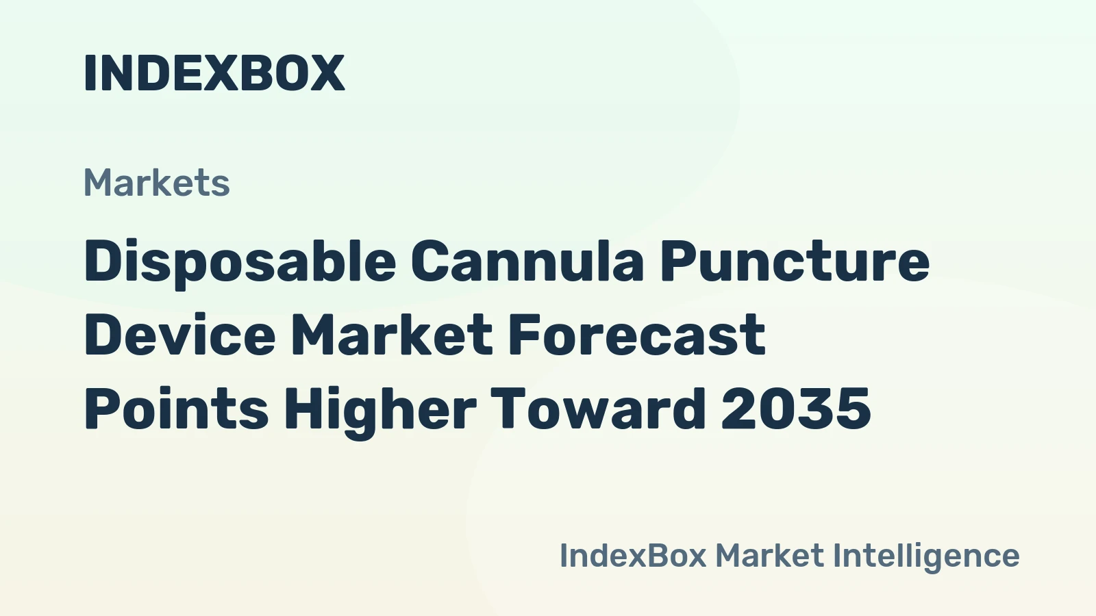 Disposable Cannula Puncture Device Market Forecast Points Higher Toward 2035, Driven by Safety Regulations and Rising Chronic Disease Burden