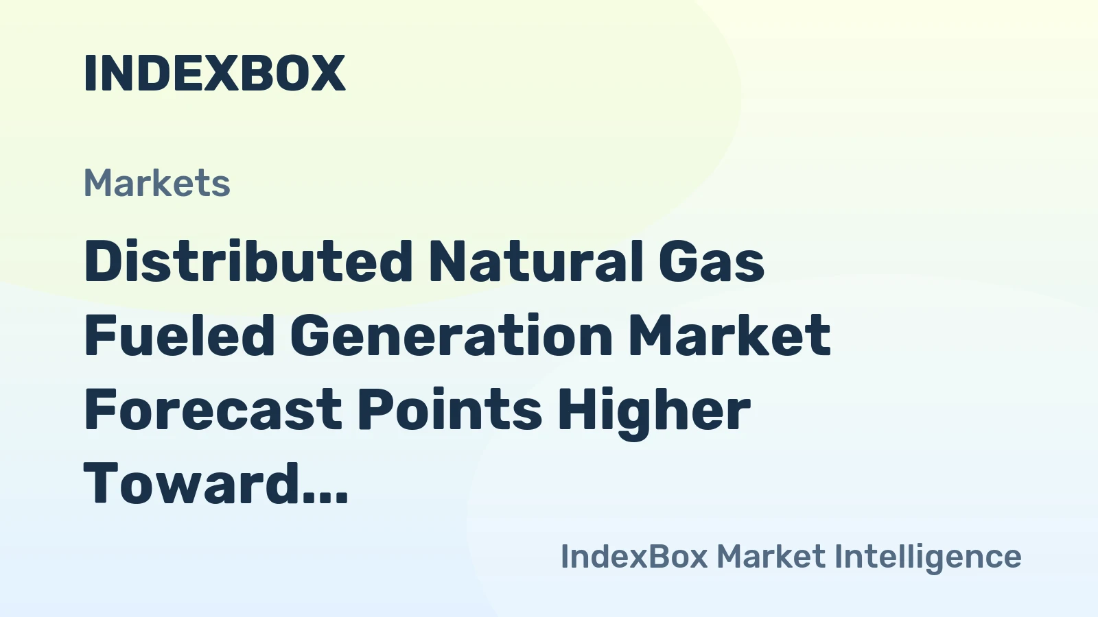 Distributed Natural Gas Fueled Generation Market Forecast Points Higher Toward 2035 Amid Rising Energy Security Needs