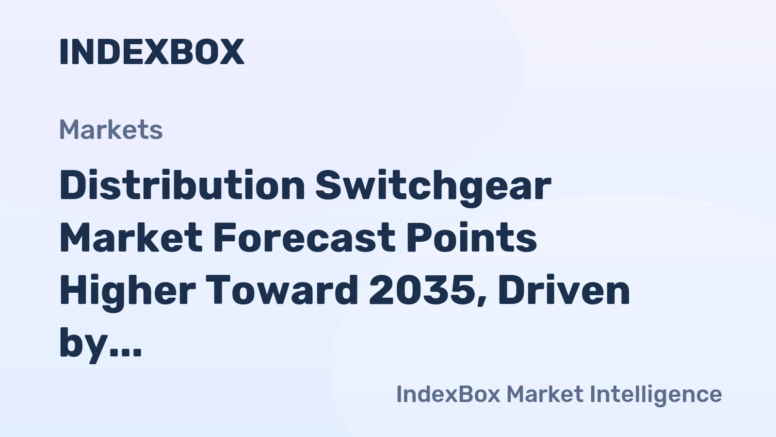 Distribution Switchgear Market Forecast Points Higher Toward 2035, Driven by Grid Modernization