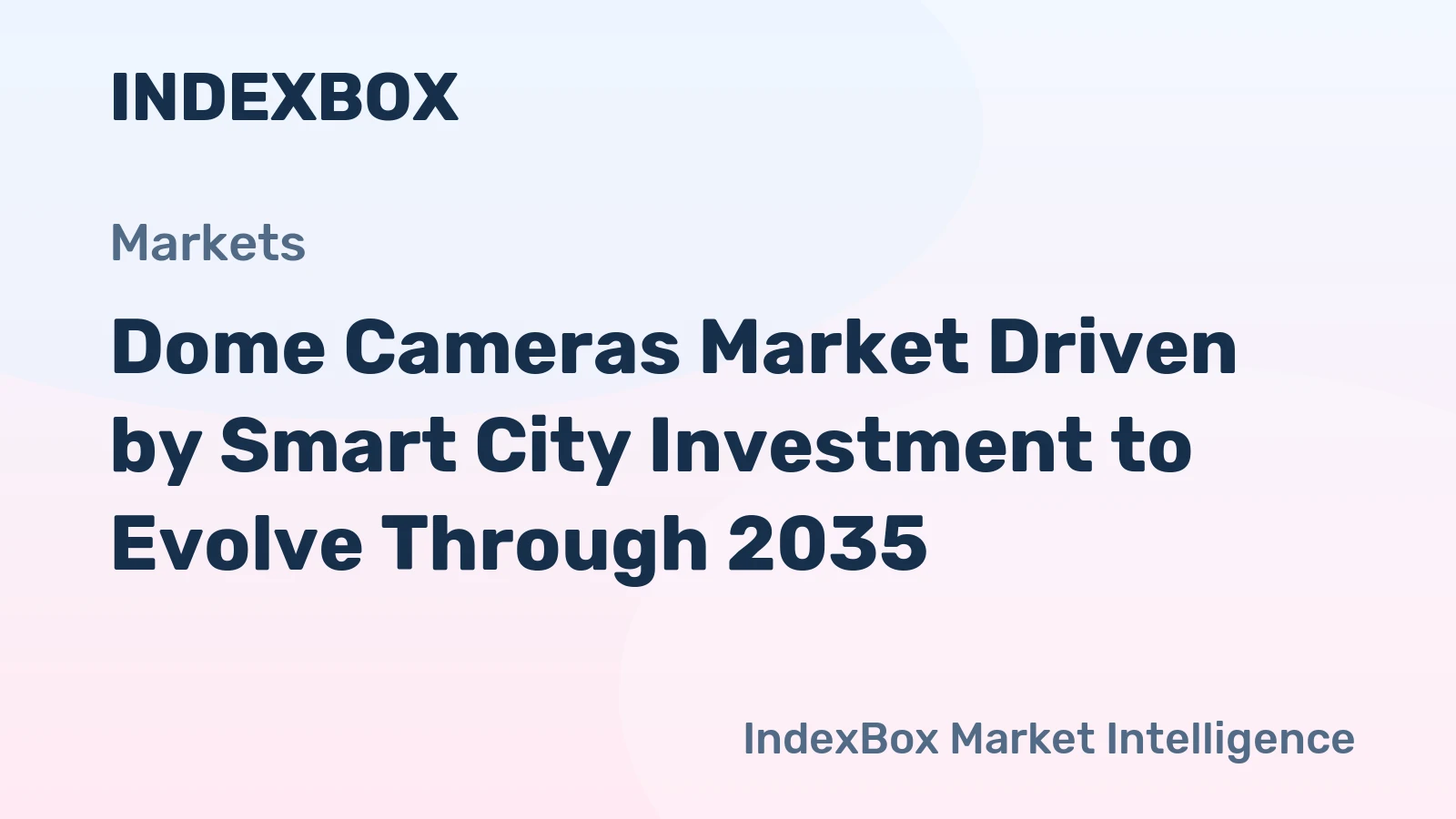 Dome Cameras Market Driven by Smart City Investment to Evolve Through 2035