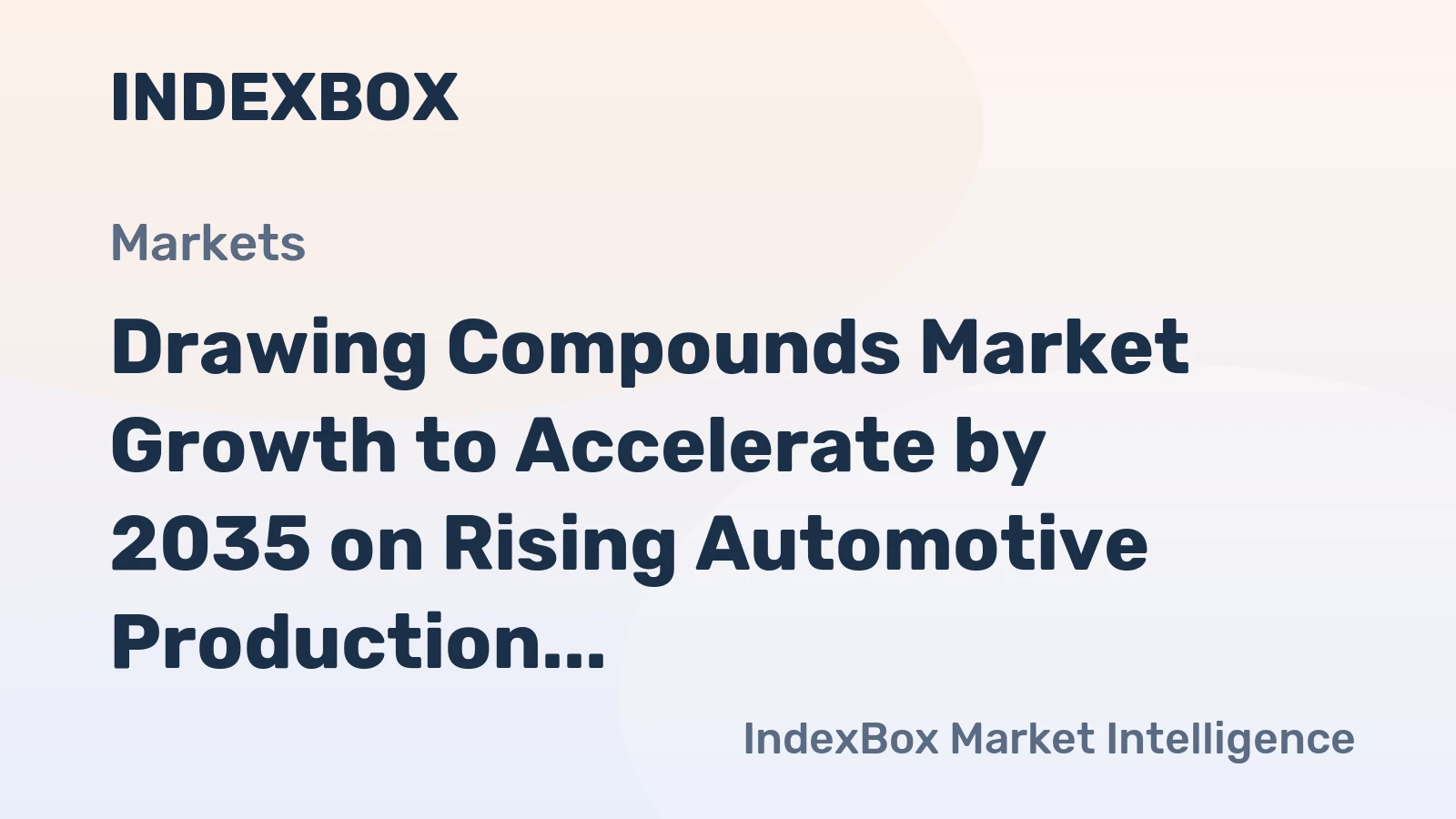 Drawing Compounds Market Growth to Accelerate by 2035 on Rising Automotive Production and Advanced Formulation Demand