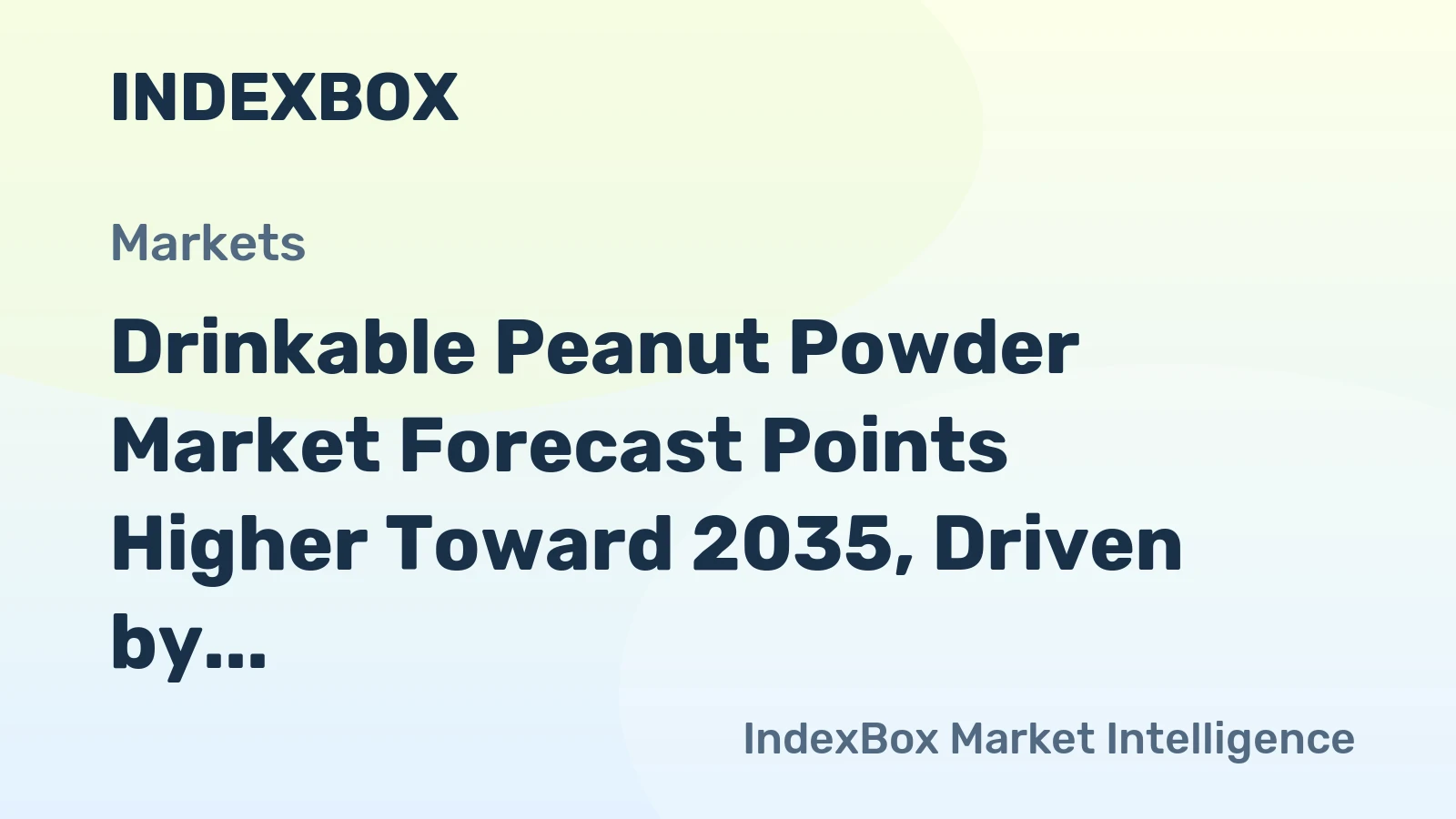 Drinkable Peanut Powder Market Forecast Points Higher Toward 2035, Driven by Clinical Nutrition Demand