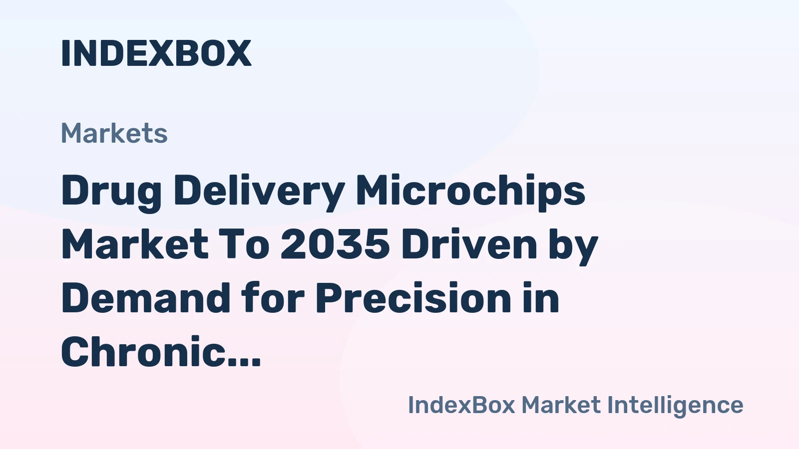 Drug Delivery Microchips Market to 2035 Driven by Demand for Precision in Chronic Disease Management