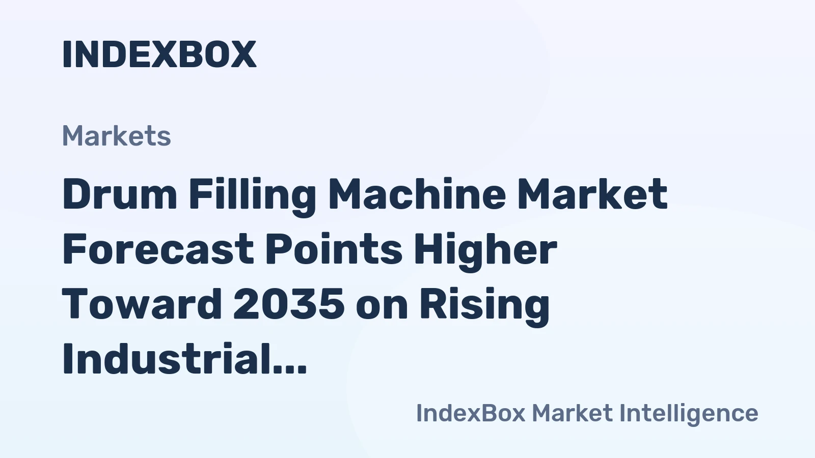 Drum Filling Machine Market Forecast Points Higher Toward 2035 on Rising Industrial Automation