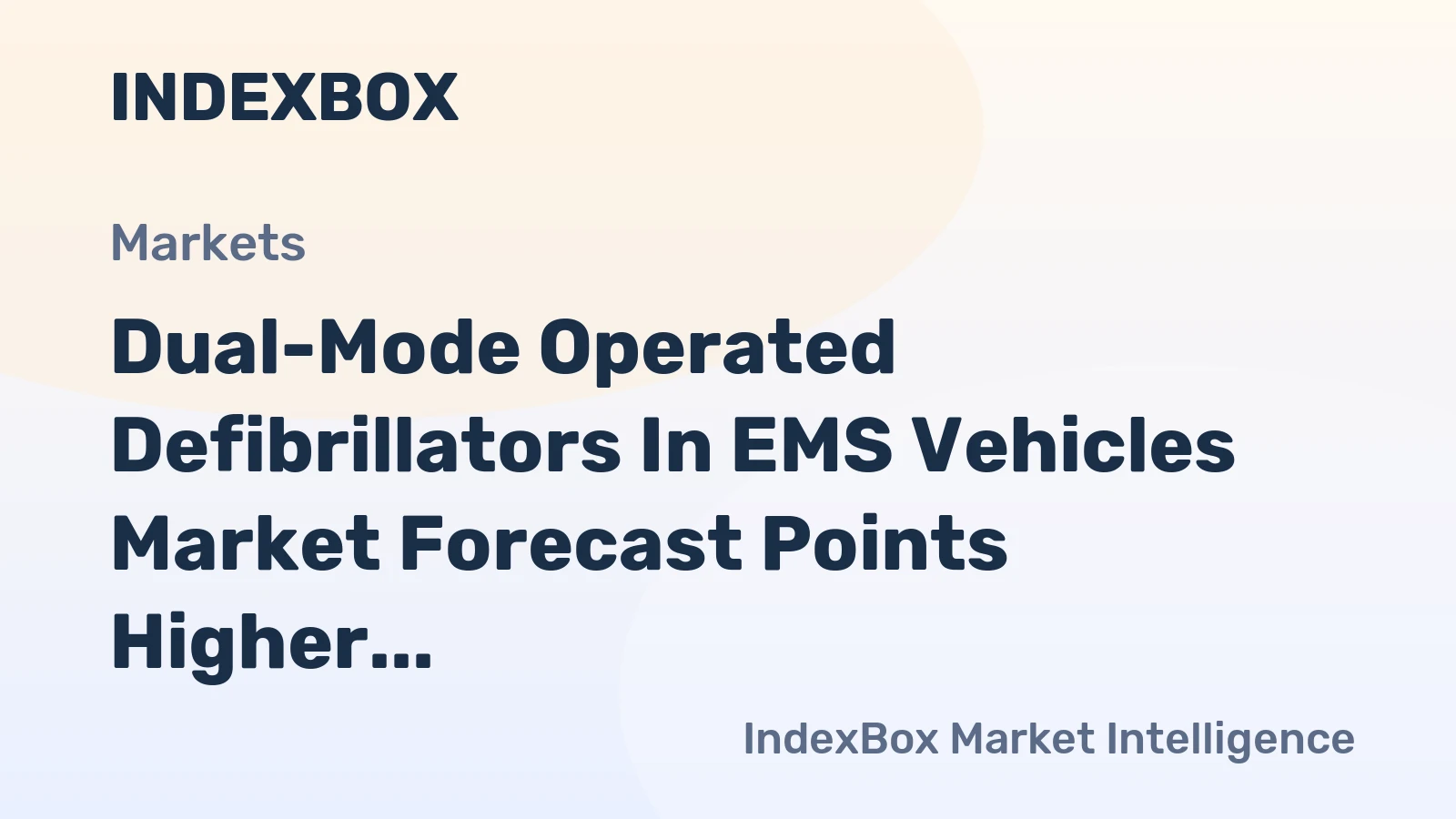Dual-Mode Operated Defibrillators in EMS Vehicles Market Forecast Points Higher Toward 2035, Driven by Fleet Modernization Mandates