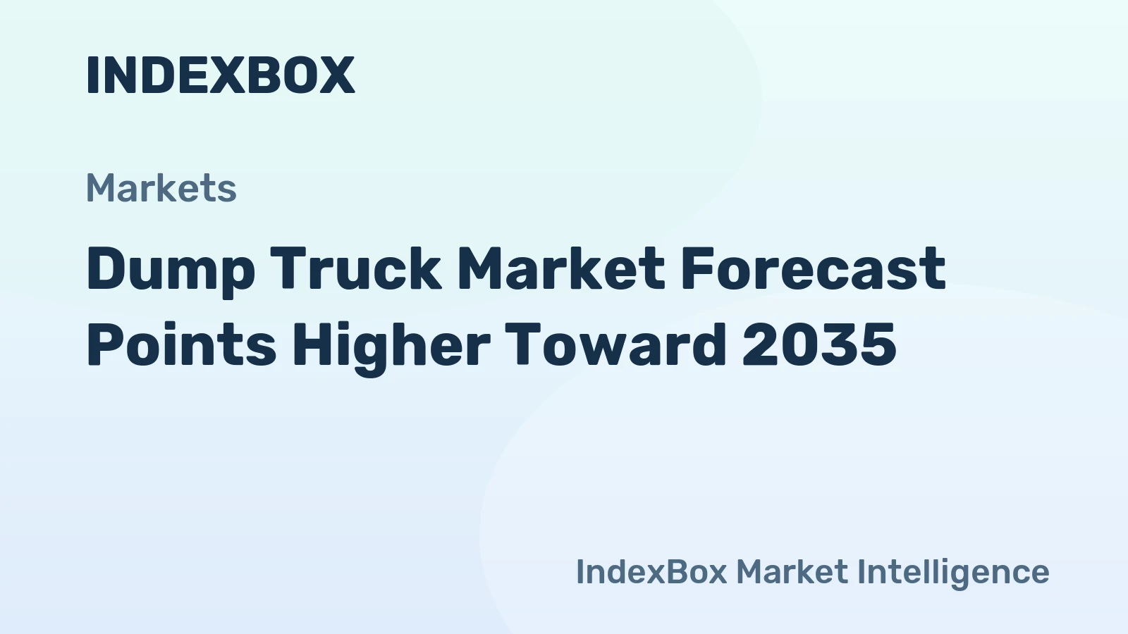 Dump Truck Market Forecast Points Higher Toward 2035, Driven by Mining Expansion and Infrastructure Modernization