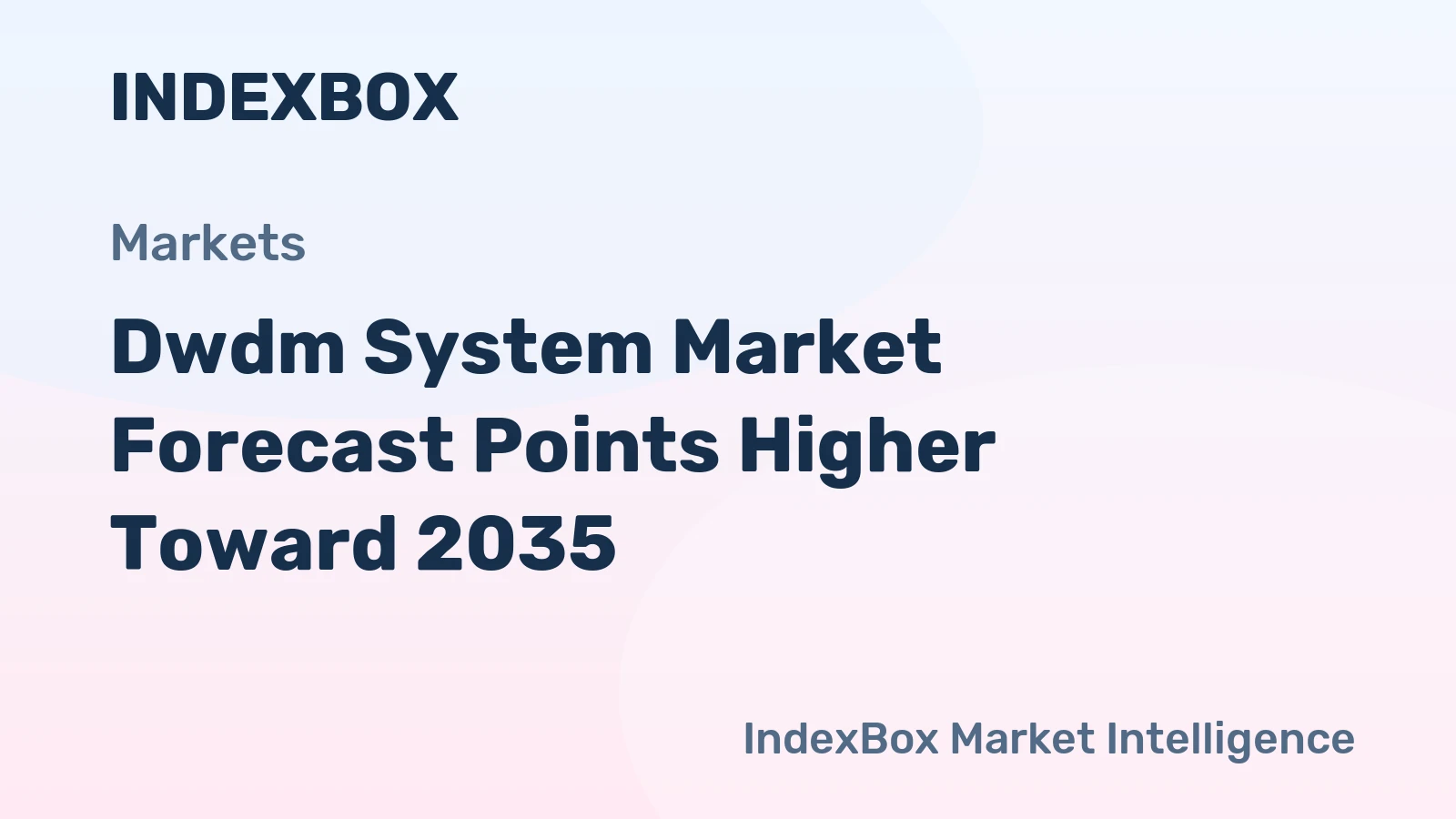 Dwdm System Market Forecast Points Higher Toward 2035, Driven by 800G Migration and Hyperscale Data-Center Demand