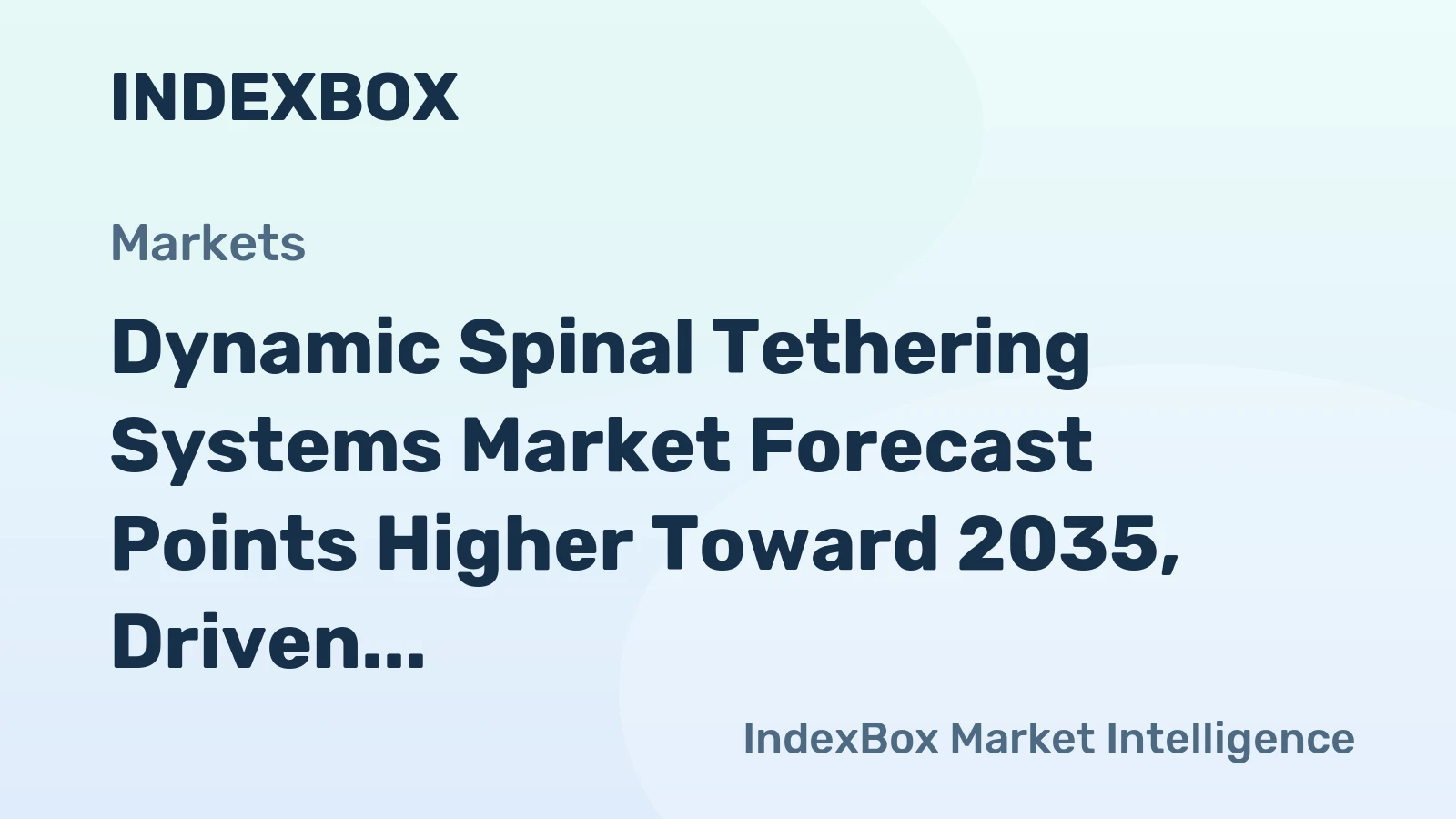 Dynamic Spinal Tethering Systems Market Forecast Points Higher Toward 2035, Driven by Aging Demographics