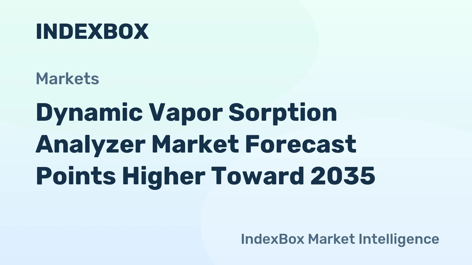 Dynamic Vapor Sorption Analyzer Market Forecast Points Higher Toward 2035, Driven by Advanced Material Development