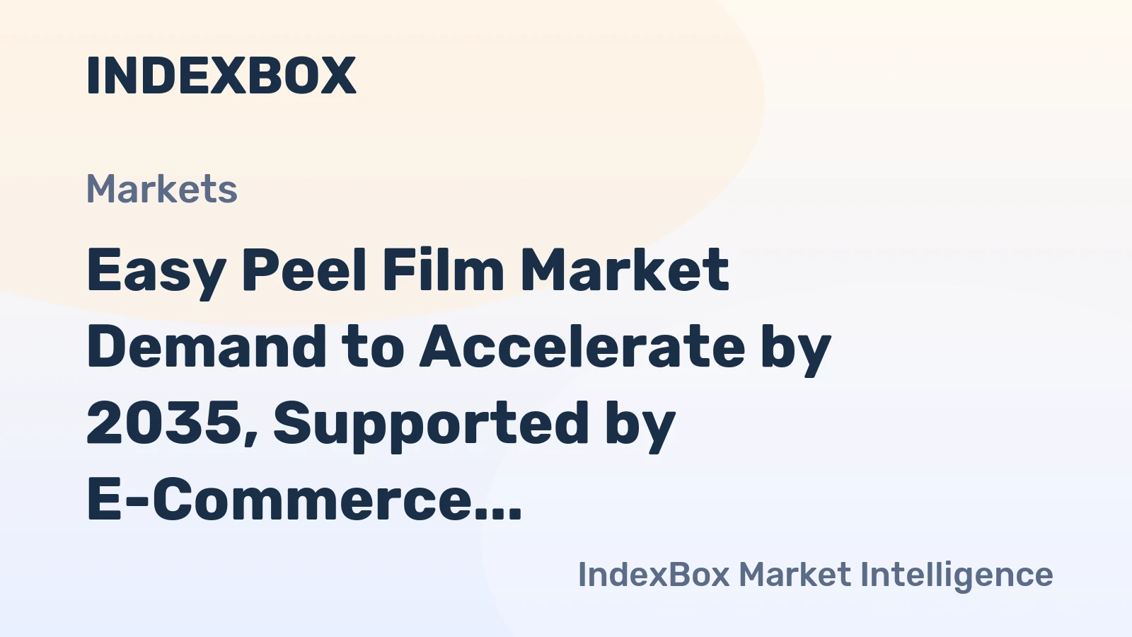 Easy Peel Film Market Demand to Accelerate by 2035, Supported by E-Commerce Packaging Needs