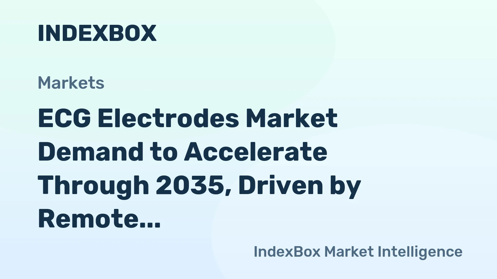 ECG Electrodes Market Demand to Accelerate Through 2035, Driven by Remote Patient Monitoring