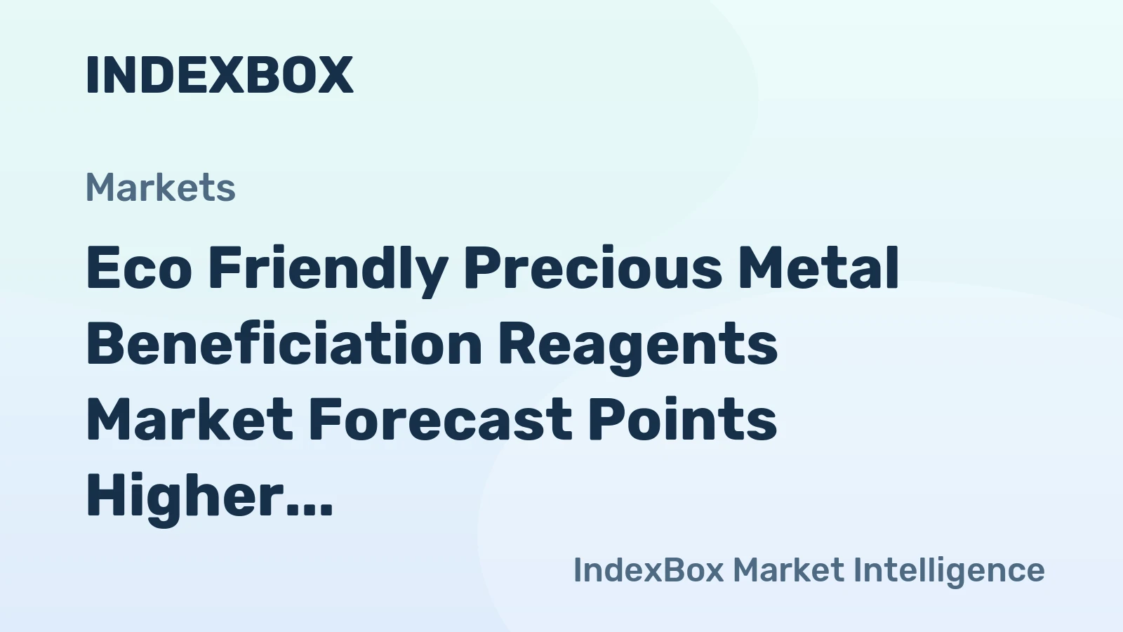 Eco Friendly Precious Metal Beneficiation Reagents Market Forecast Points Higher Toward 2035 Amid Stricter Environmental Mandates
