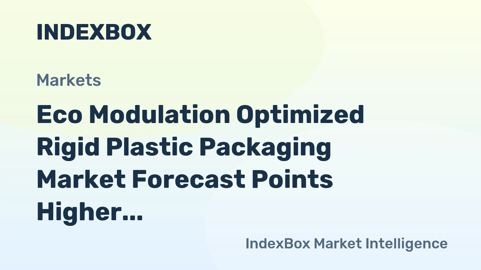 Eco Modulation Optimized Rigid Plastic Packaging Market Forecast Points Higher Toward 2035, Driven by Regulatory Mandates and Retailer Sustainability Scorecards