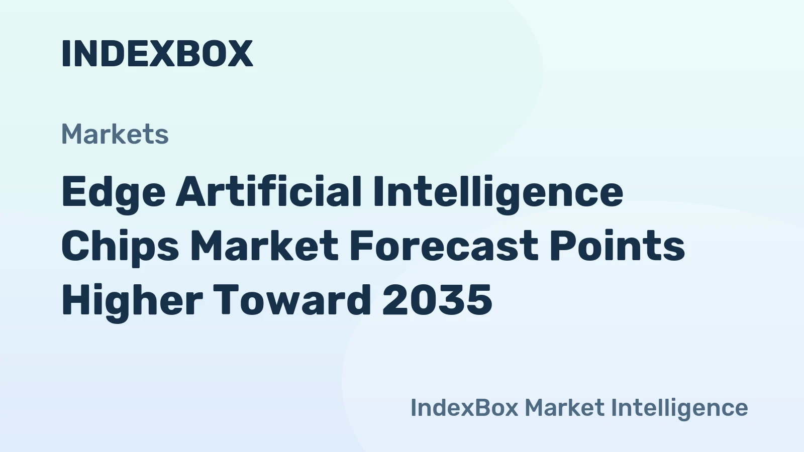 Edge Artificial Intelligence Chips Market Forecast Points Higher Toward 2035, Driven by Proliferation of Autonomous Systems