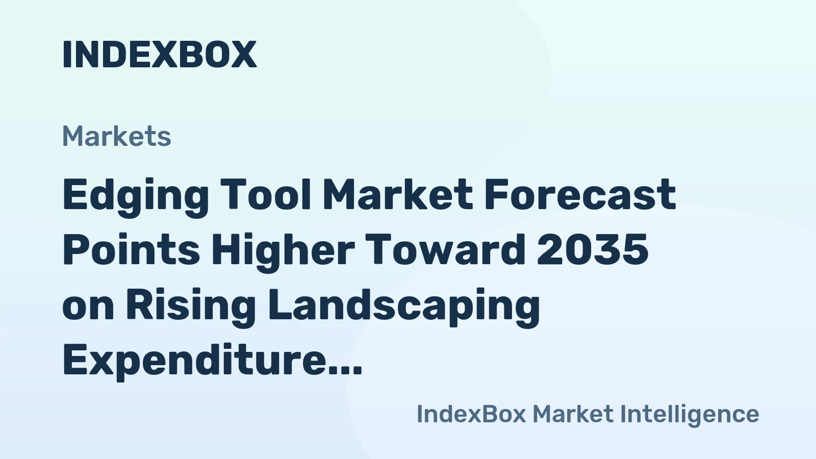 Edging Tool Market Forecast Points Higher Toward 2035 on Rising Landscaping Expenditure