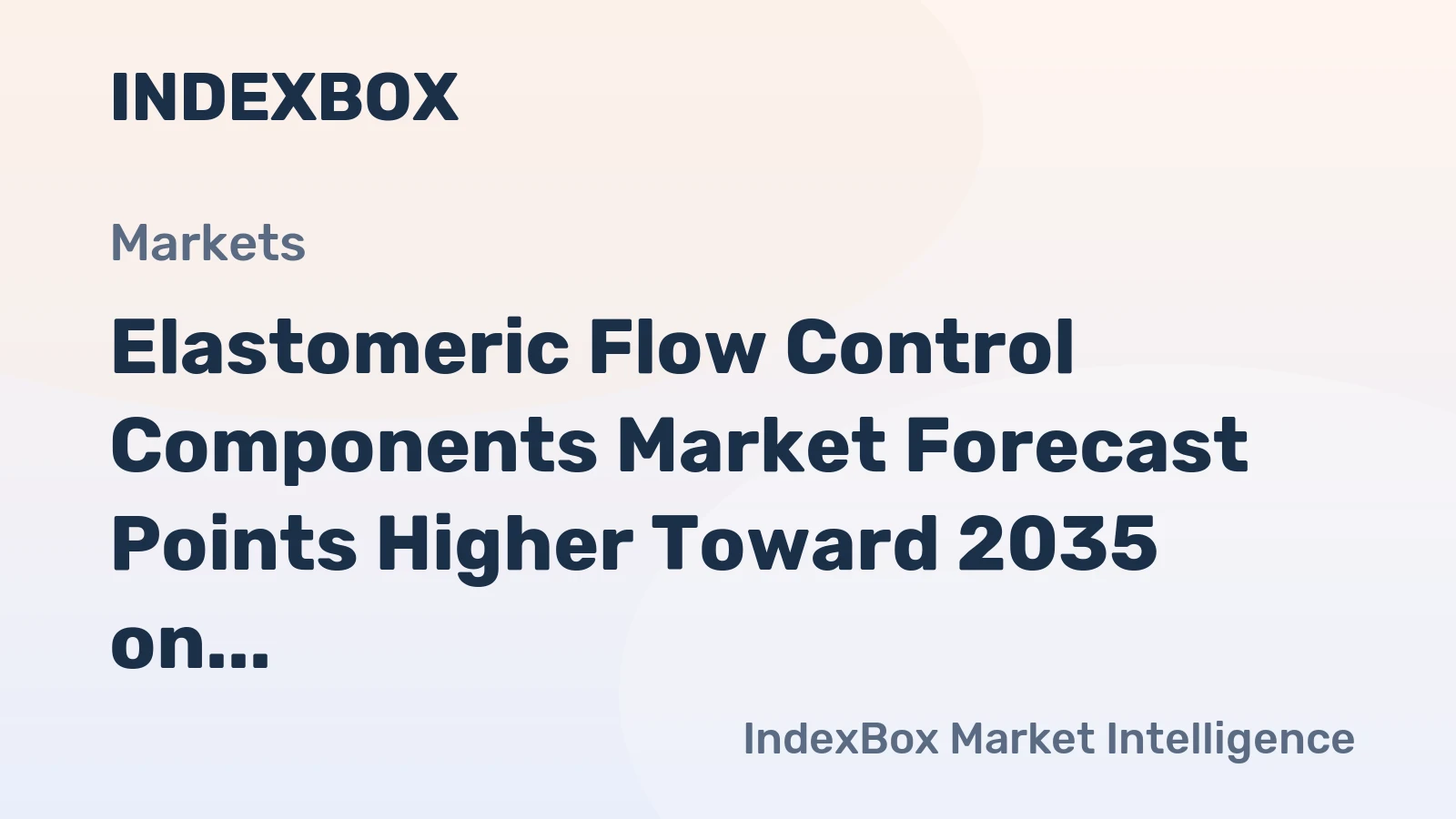 Elastomeric Flow Control Components Market Forecast Points Higher Toward 2035 on Single-Use Bioprocessing Expansion