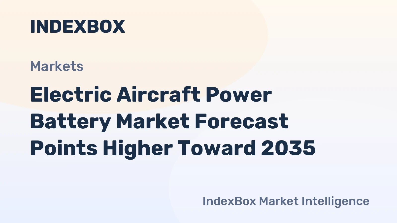 Electric Aircraft Power Battery Market Forecast Points Higher Toward 2035, Driven by Evtol Certification Milestones and Fleet Expansion