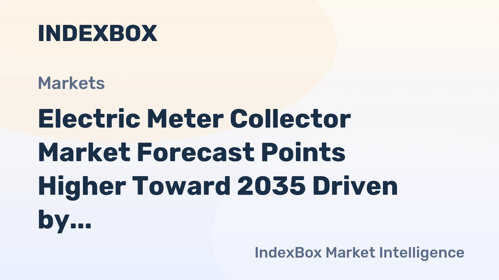 Electric Meter Collector Market Forecast Points Higher Toward 2035 Driven by Global AMI Rollout