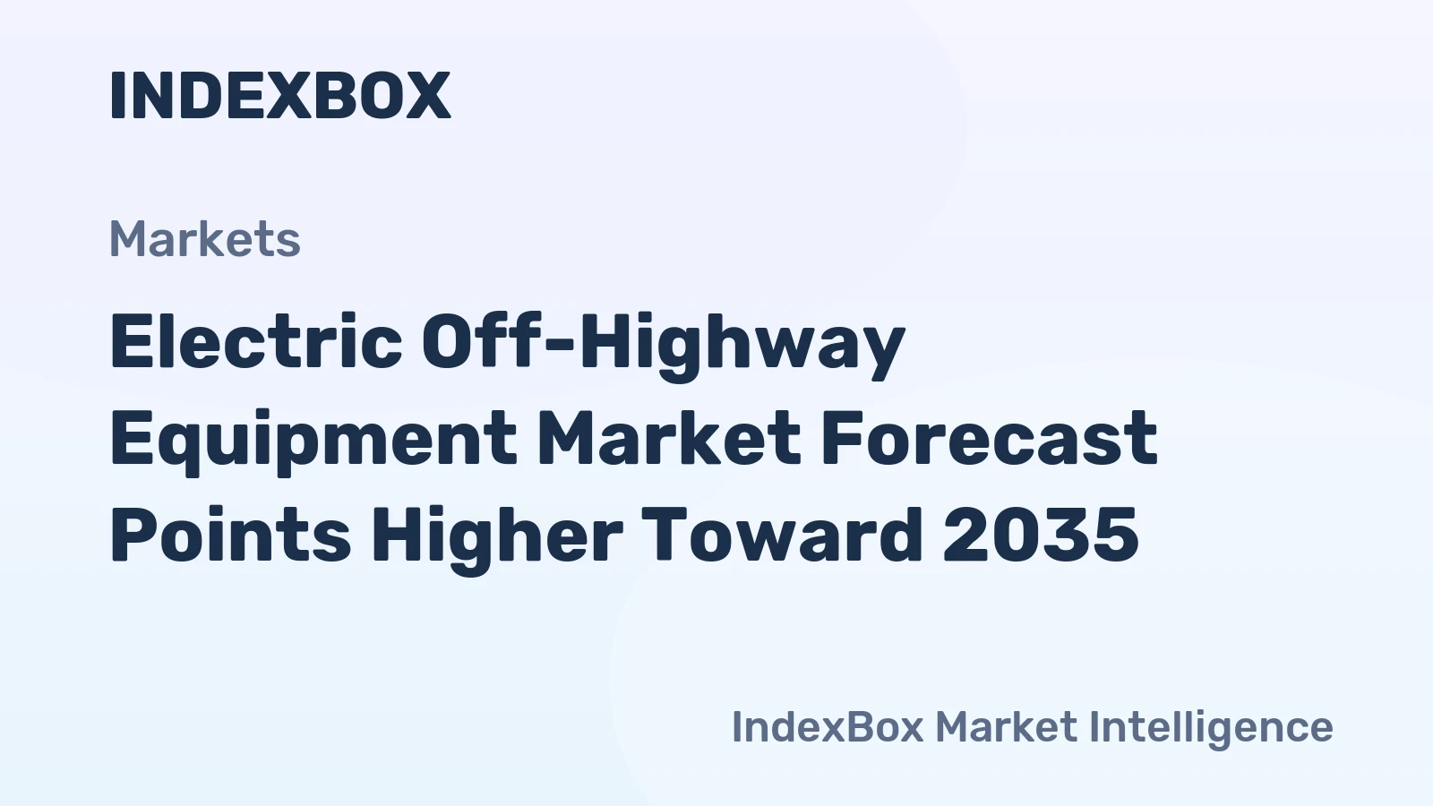 Electric Off-Highway Equipment Market Forecast Points Higher Toward 2035, Driven by Mining Electrification Mandates