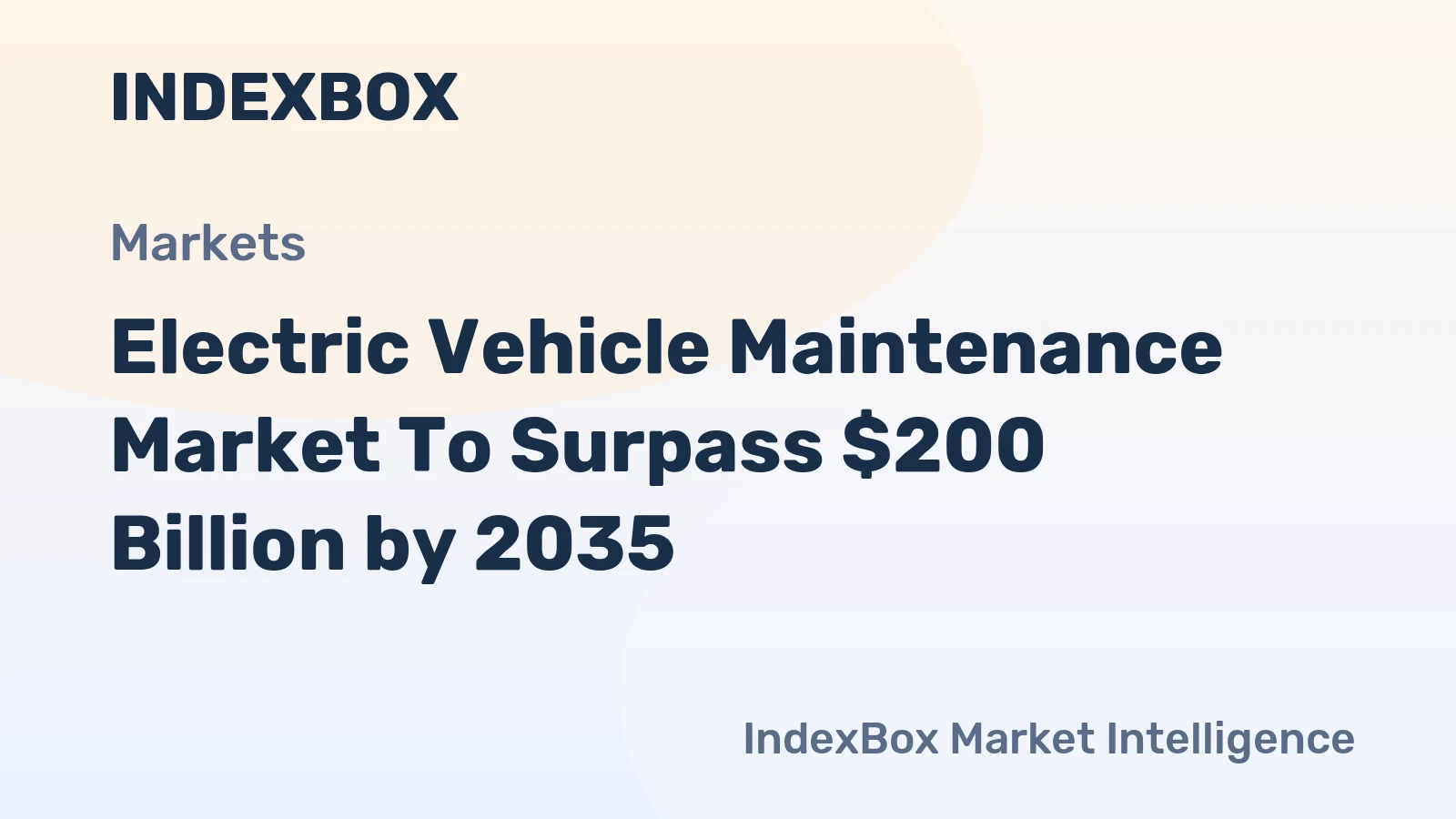 Electric Vehicle Maintenance Market to Surpass $200 Billion by 2035, Driven by Fleet Electrification and HV System Complexity