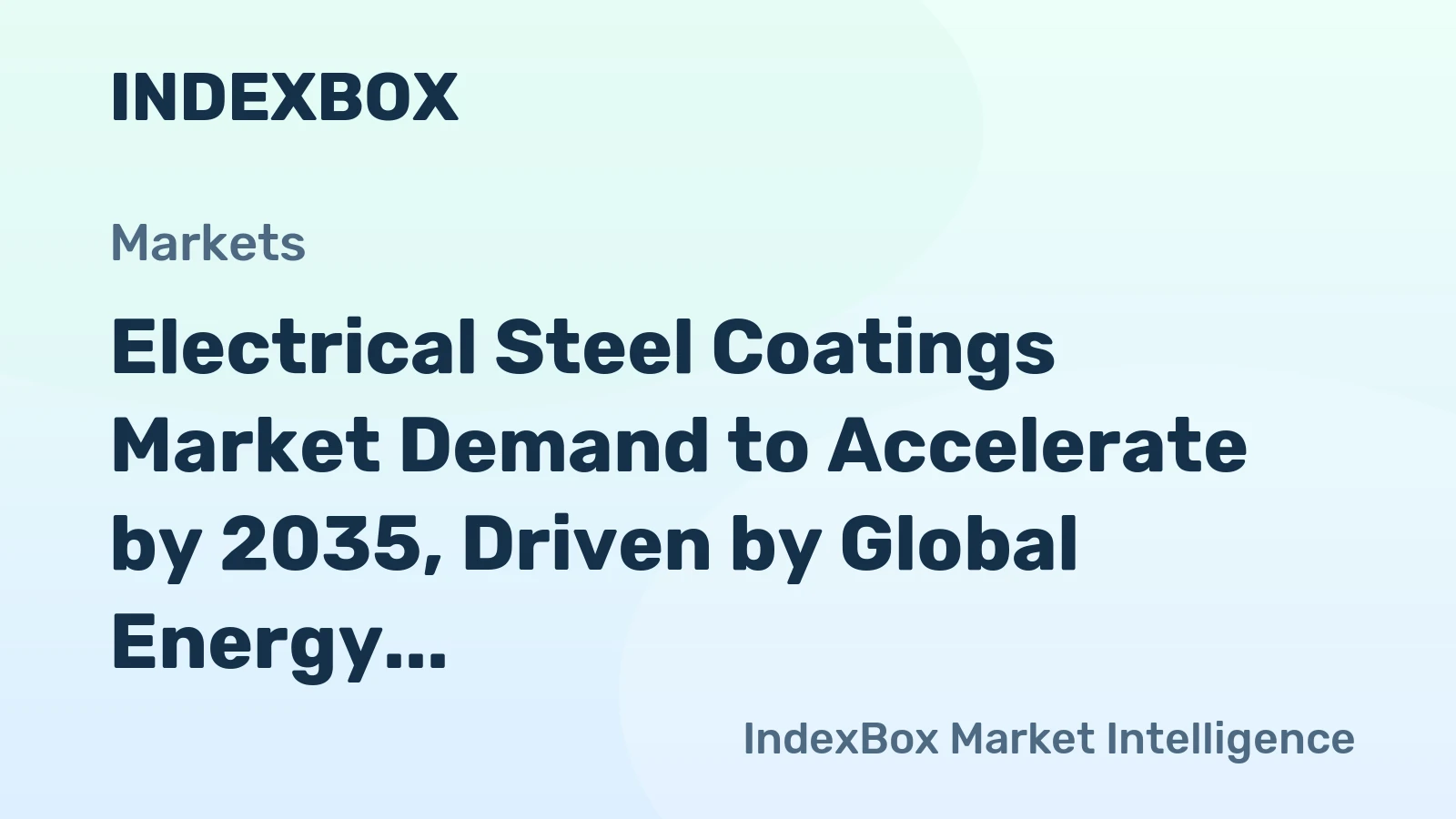 Electrical Steel Coatings Market Demand to Accelerate by 2035, Driven by Global Energy Transition