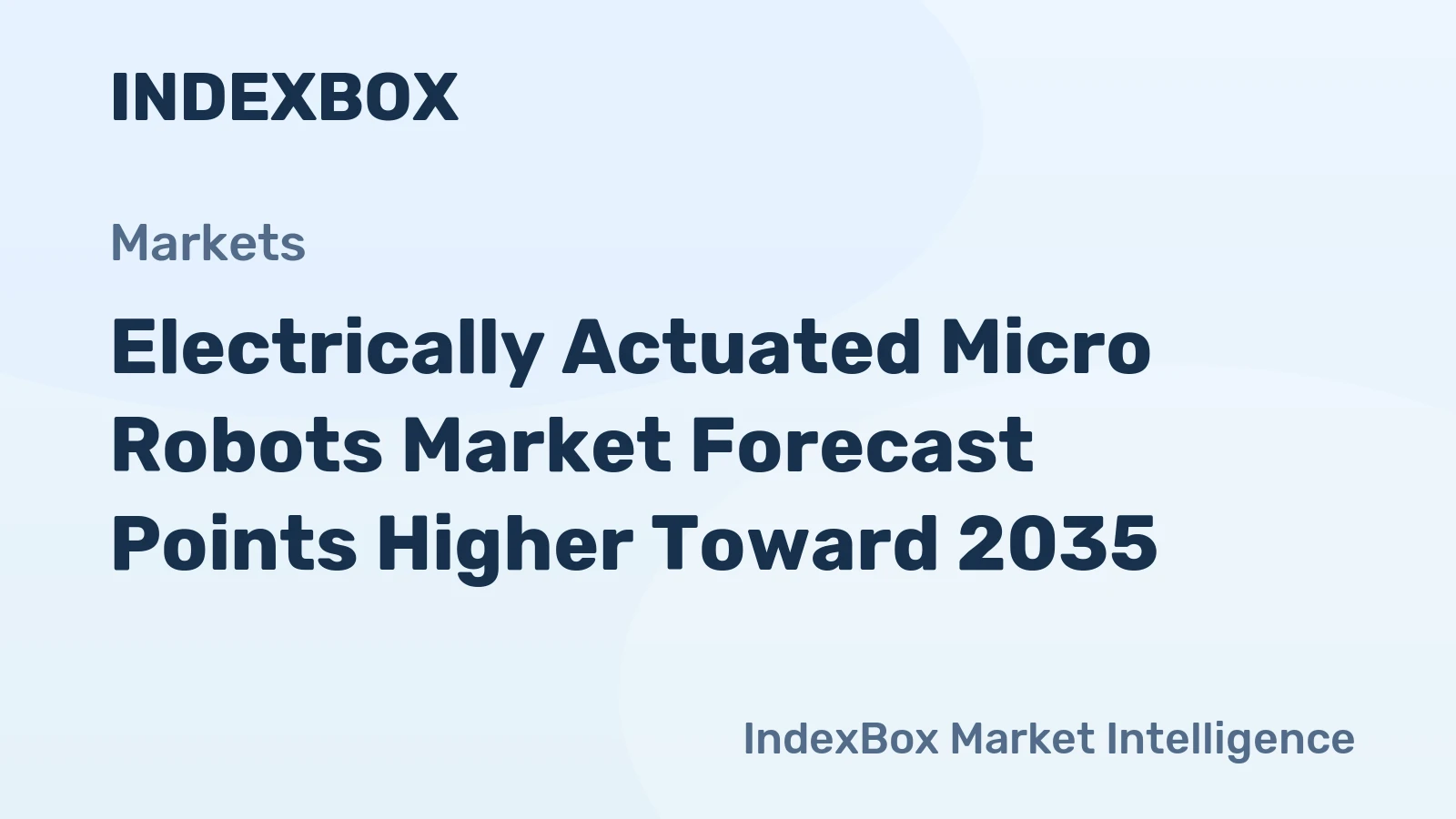 Electrically Actuated Micro Robots Market Forecast Points Higher Toward 2035, Driven by Miniaturization in Medical Devices