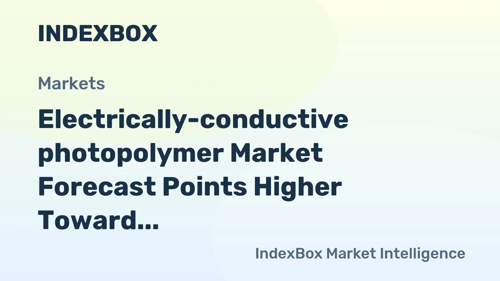 Electrically-conductive photopolymer Market Forecast Points Higher Toward 2035, Driven by Miniaturization in Electronics