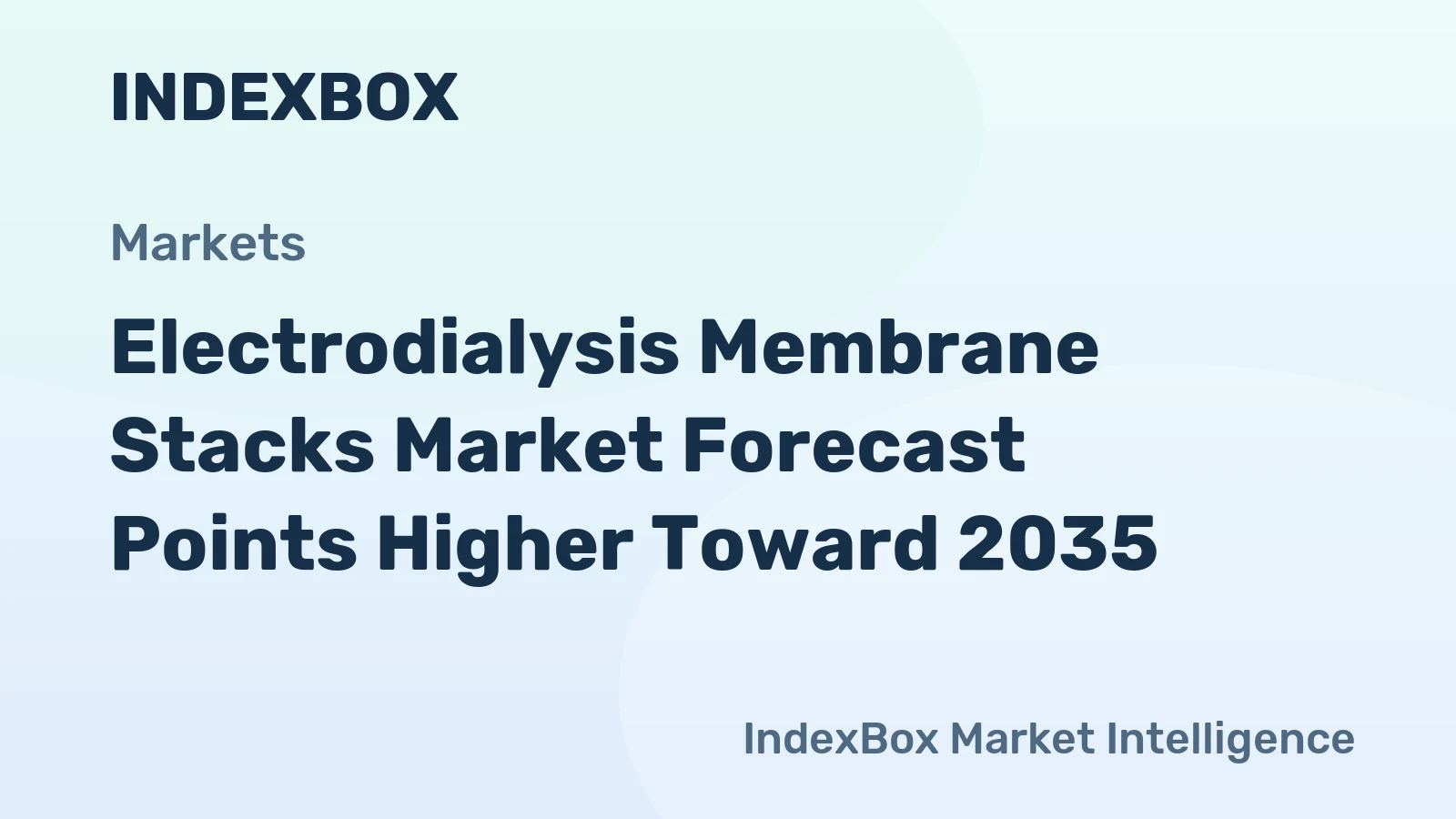 Electrodialysis Membrane Stacks Market Forecast Points Higher Toward 2035, Driven by Expanding Desalination and Industrial Ion Separation Demand