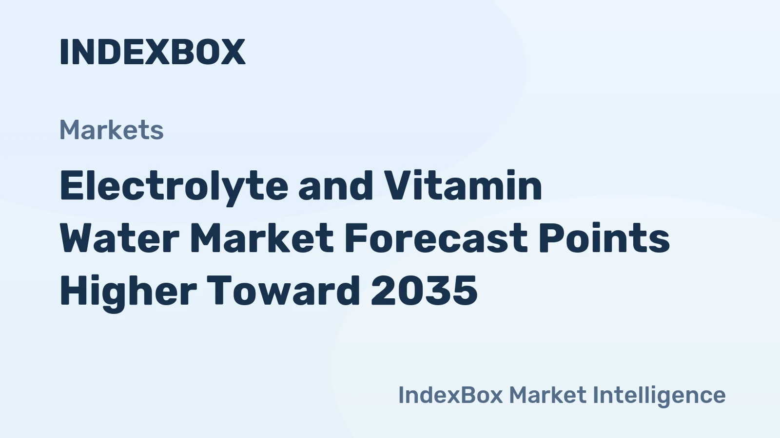 Electrolyte and Vitamin Water Market Forecast Points Higher Toward 2035, Driven by Industrial Hydration Programs