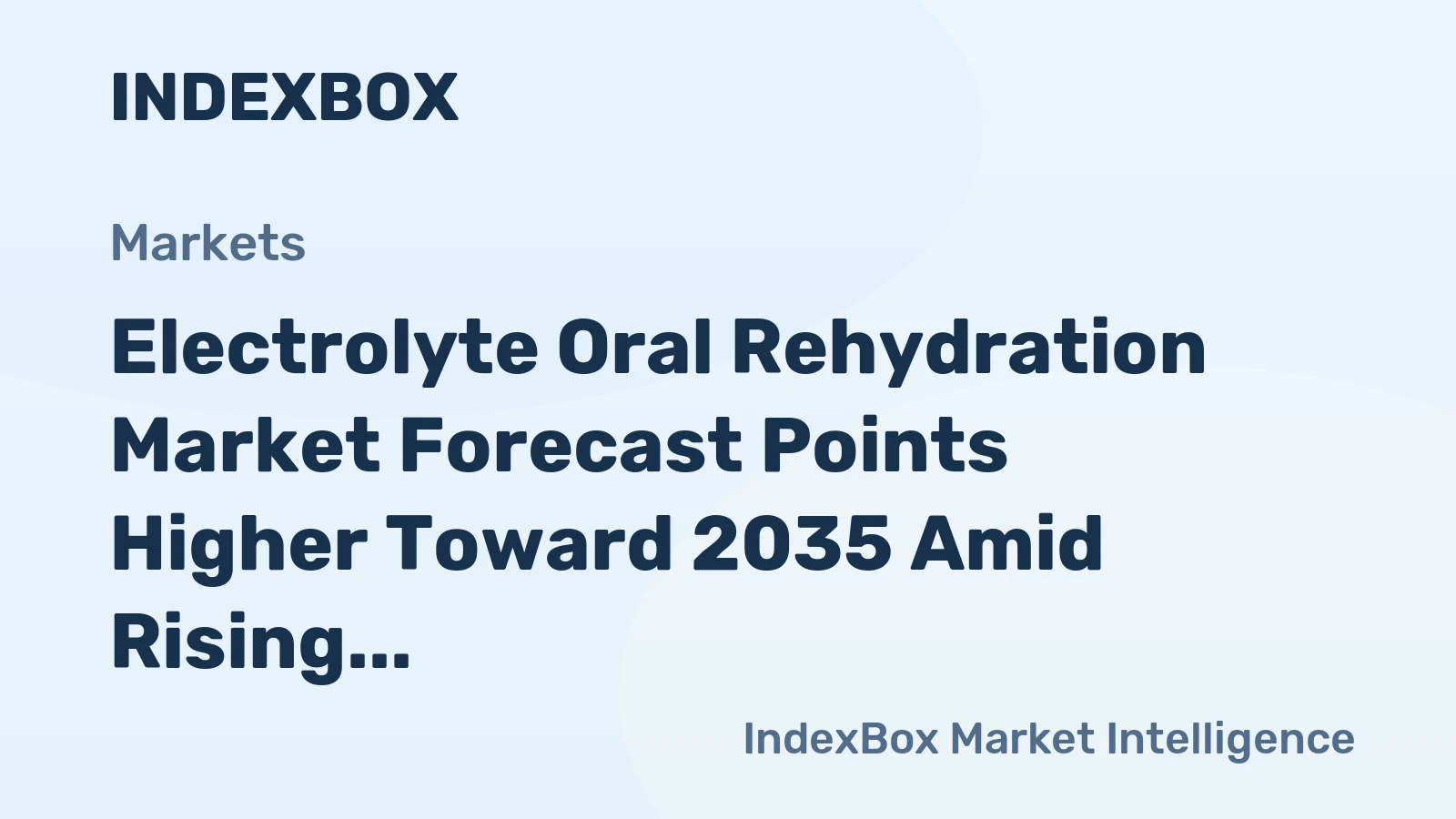 Electrolyte Oral Rehydration Market Forecast Points Higher Toward 2035 Amid Rising Livestock Intensification