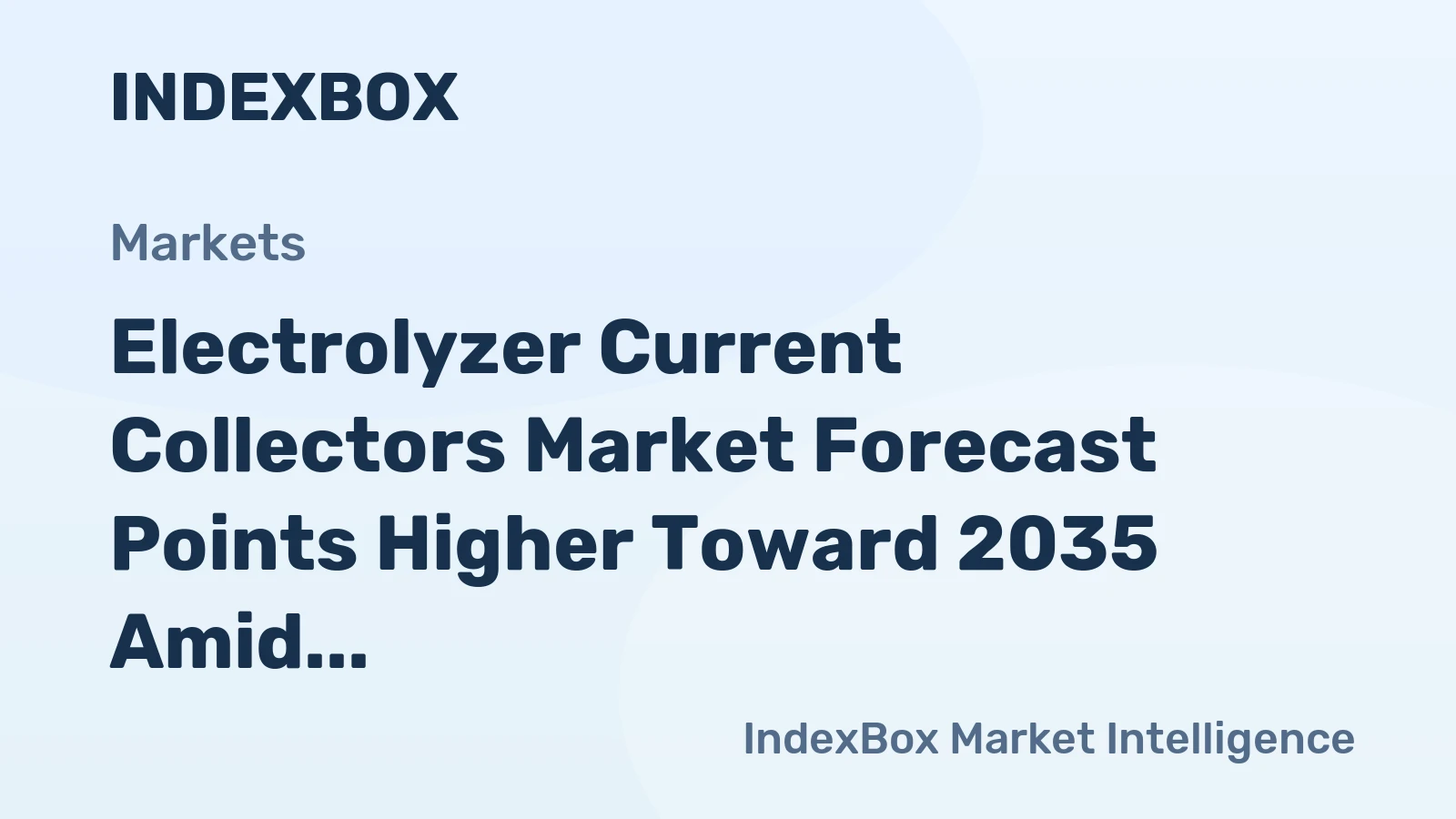Electrolyzer Current Collectors Market Forecast Points Higher Toward 2035 Amid Gigawatt-Scale Hydrogen Expansion